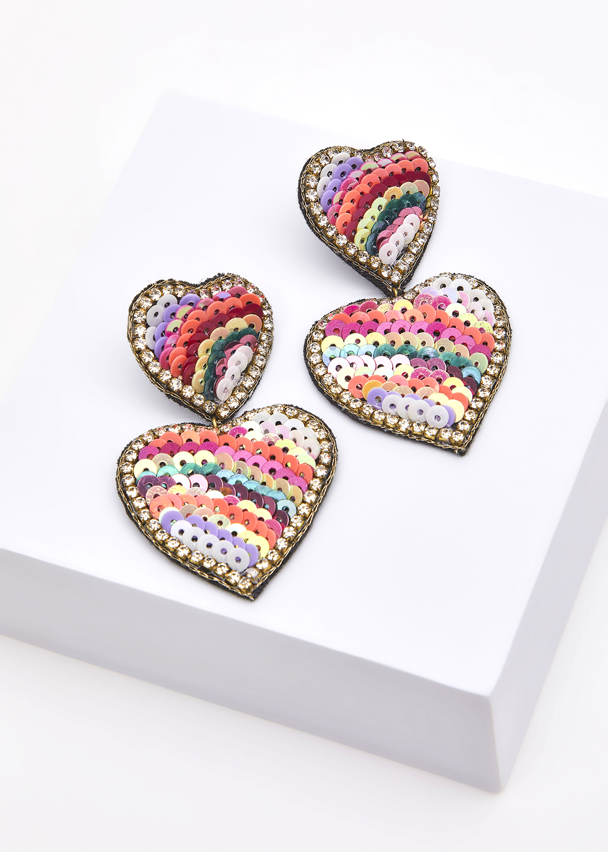 Shop Sequence Heart Earrings | Accessories | Taking Shape AU
