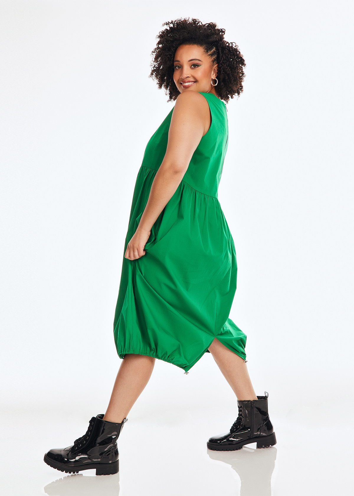 Shop Plus Size Deanne Cotton Dress, Green | Taking Shape AU