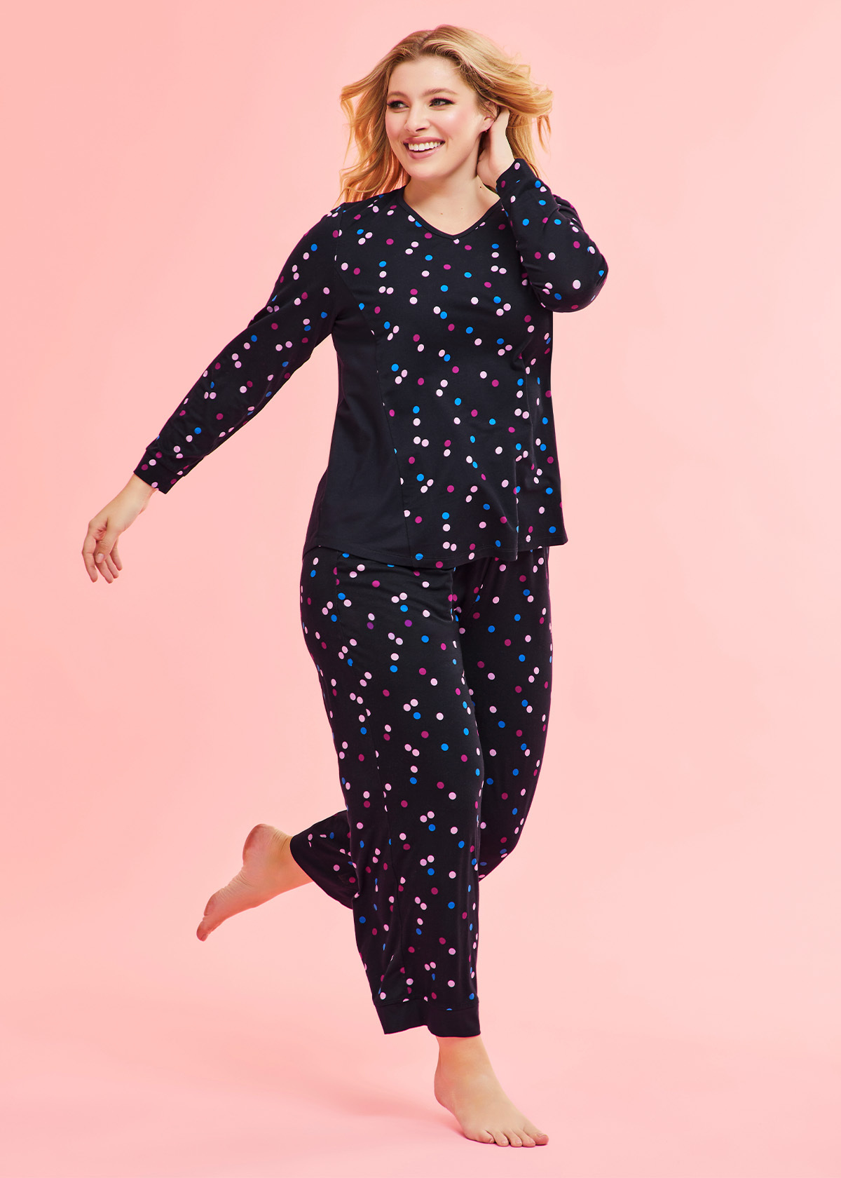 Shop Plus Size Bamboo Confetti Pyjama Pant, Multi | Taking Shape AU