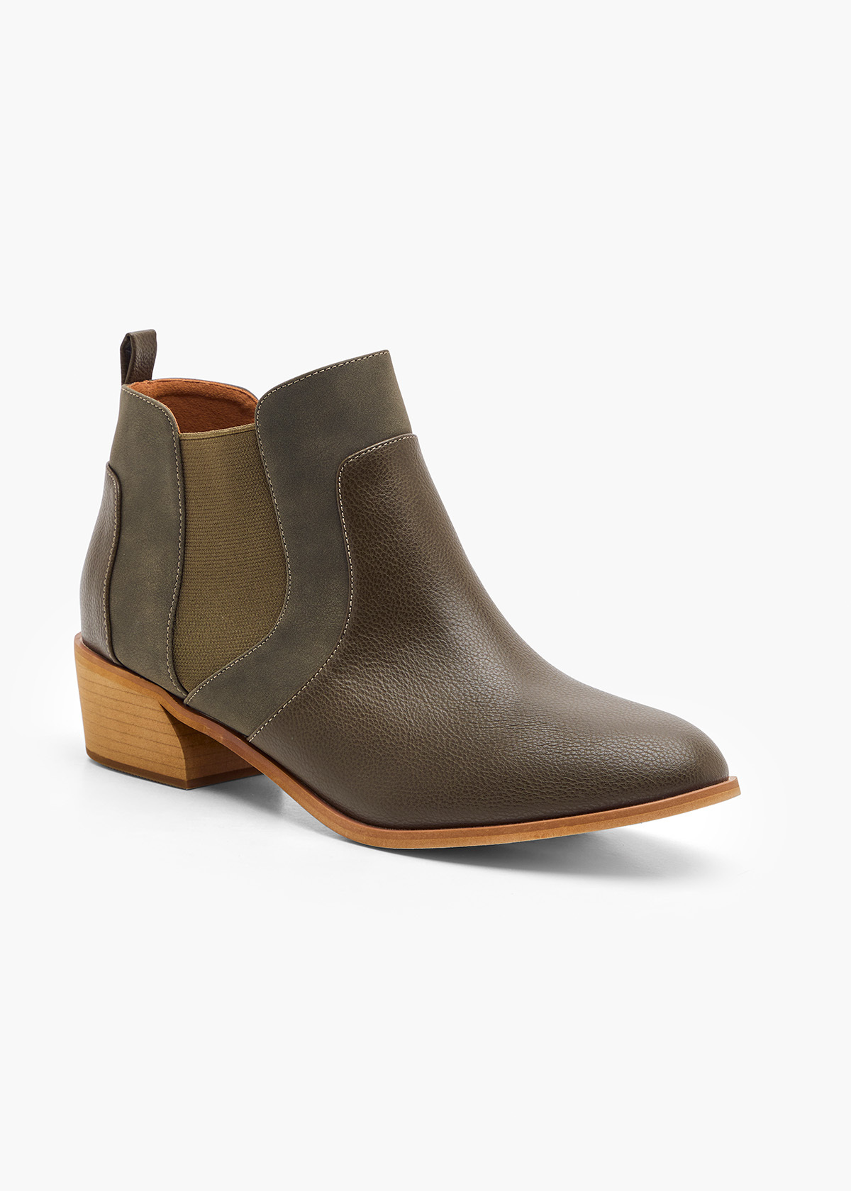 Shop Green Elastic Gusset Boot | Comfortable Shoes | Taking Shape AU