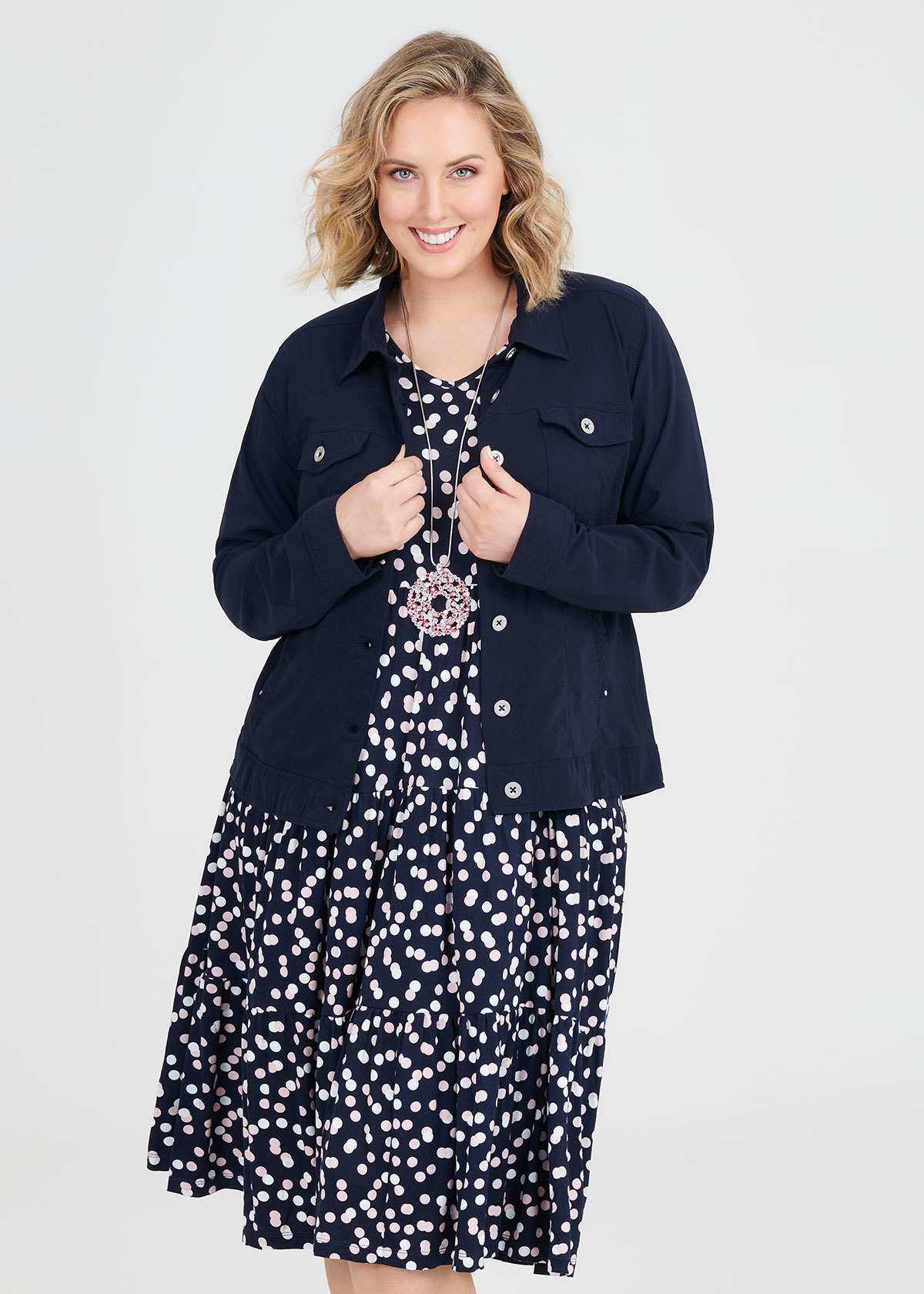 Shop Plus Size Castaway Jacket, Blue | Taking Shape AU