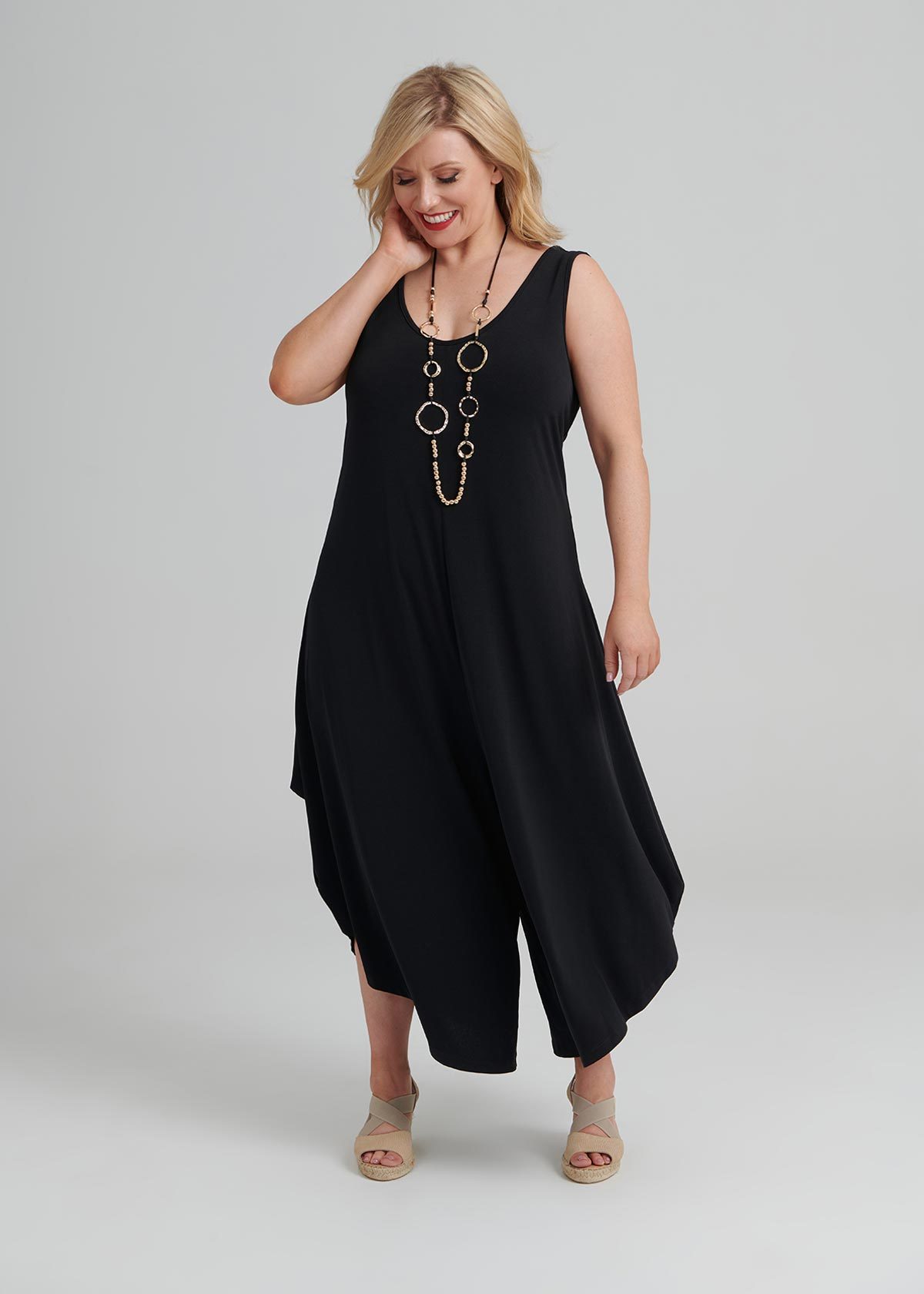 Shop Plus Size Petite Essential Jumpsuit, Black | Taking Shape AU
