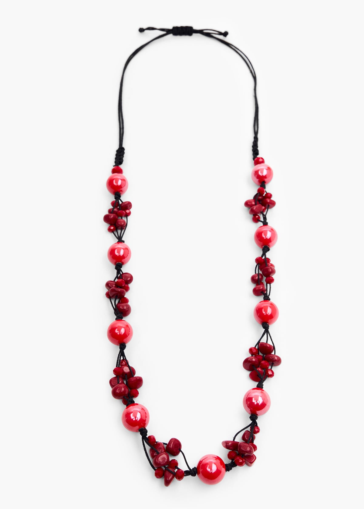 Shop Crystal & Ball Necklace in Red | Accessories | Taking Shape AU