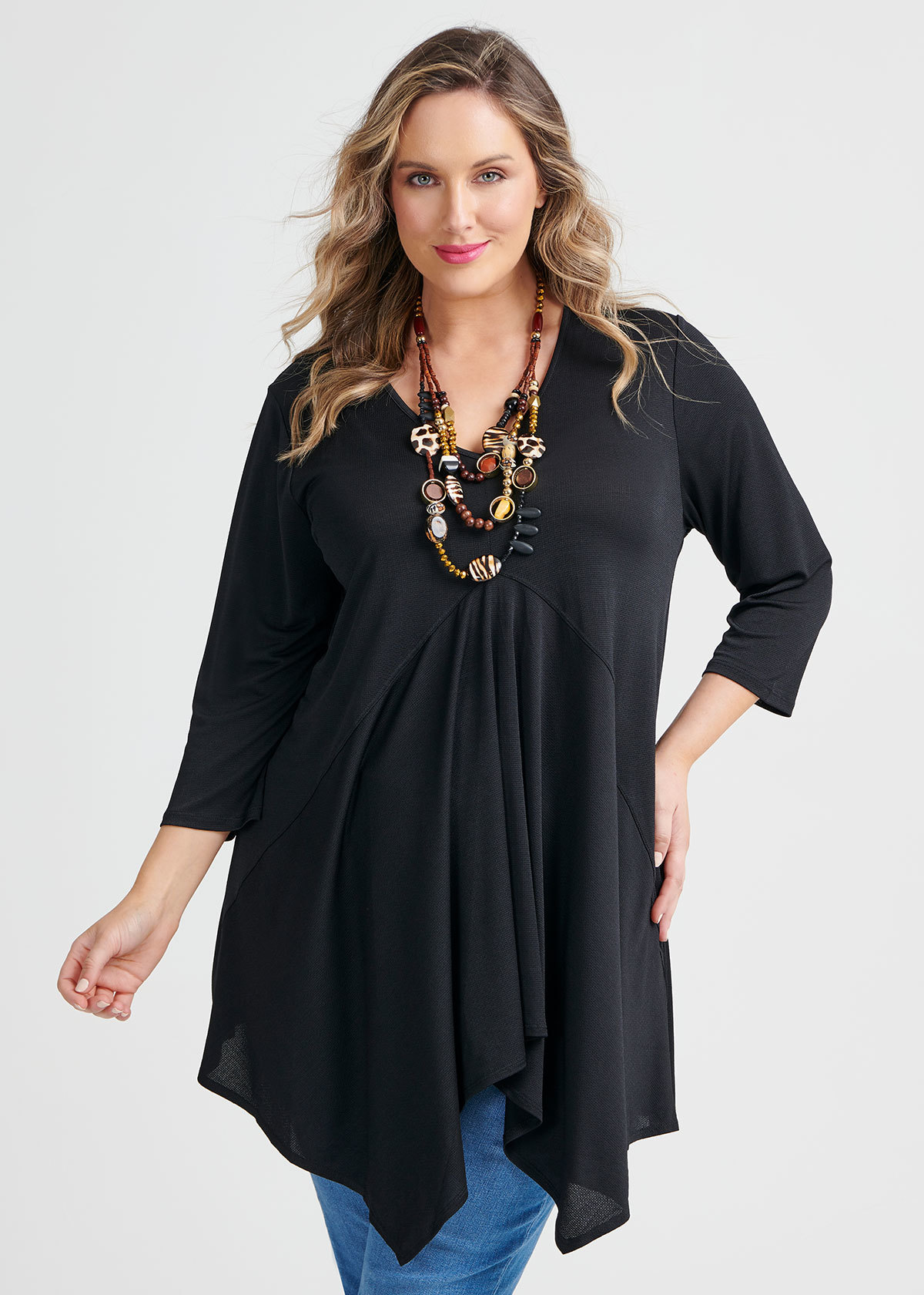 Shop Plus Size Audrey Top, Black | Taking Shape UK