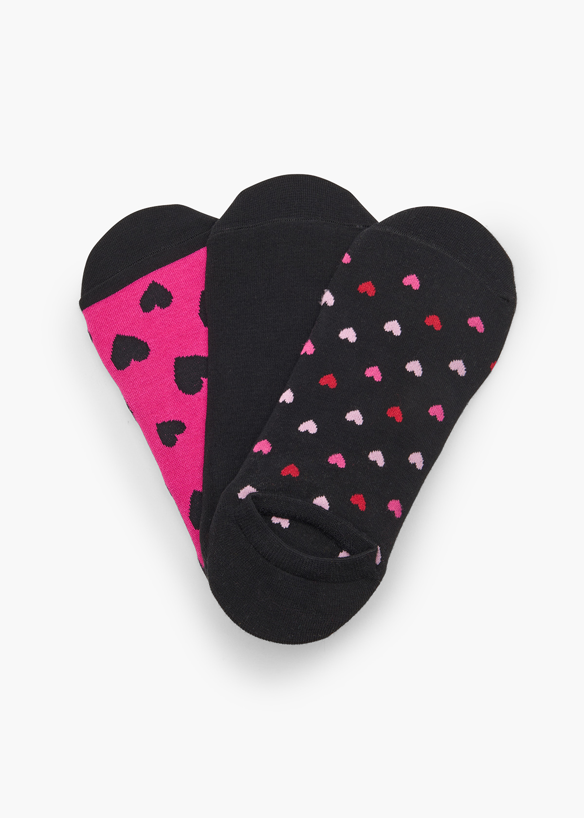 Shop 3 Pack Bamboo Love Heart Socks in Multi | Accessories | Taking ...