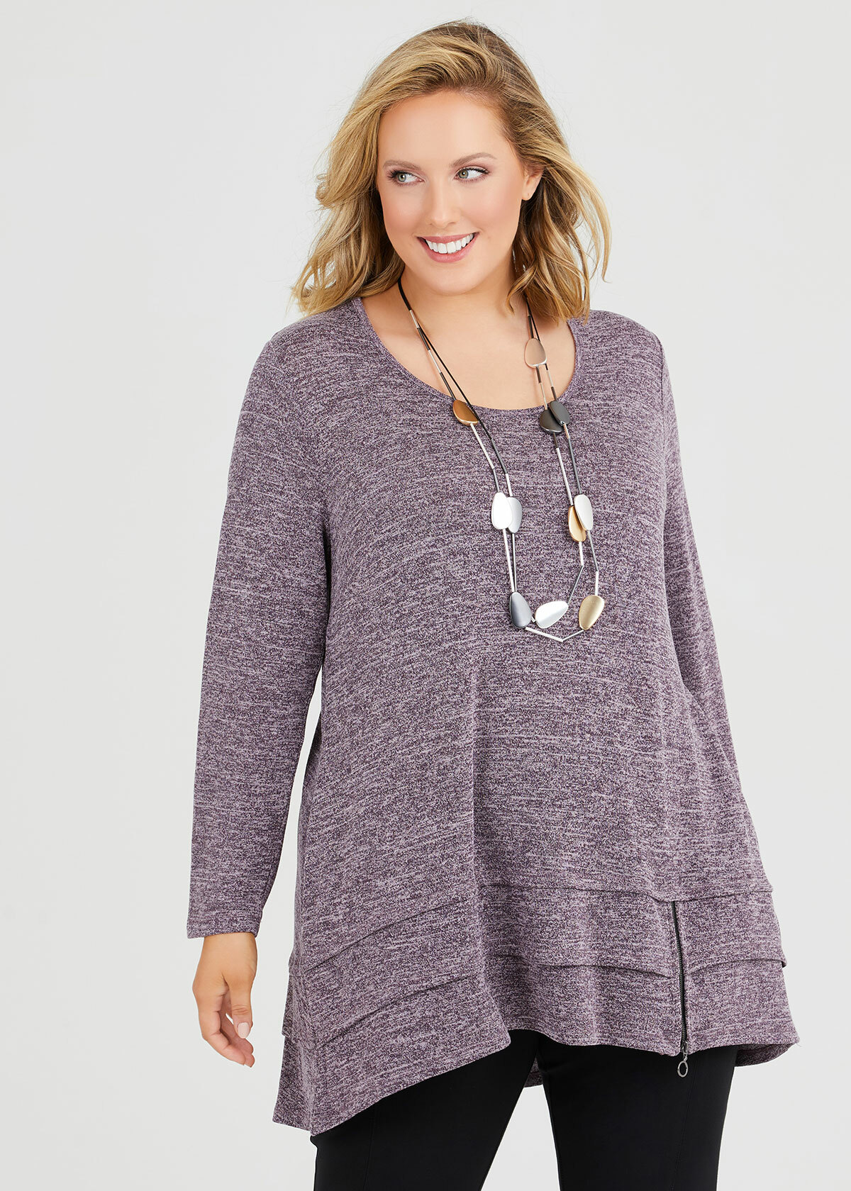 Shop Plus Size Snowscape Top, Purple | Taking Shape AU