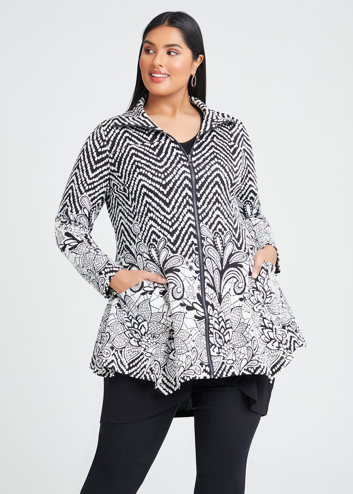 Shop Plus Size Highbury Jacket, Black | Taking Shape AU