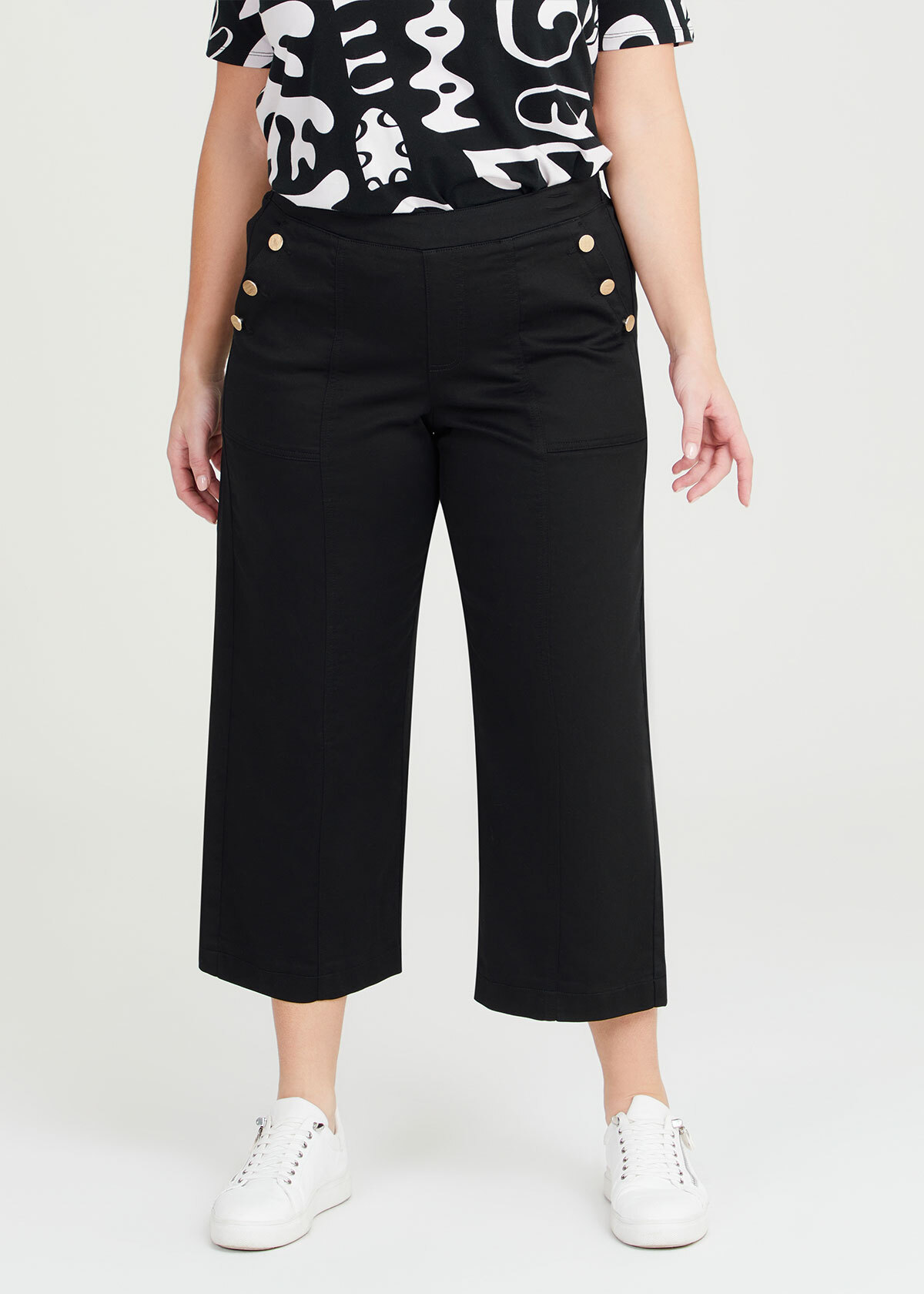 Shop Plus Size Sailor Wide Leg Jean, Black | Taking Shape AU