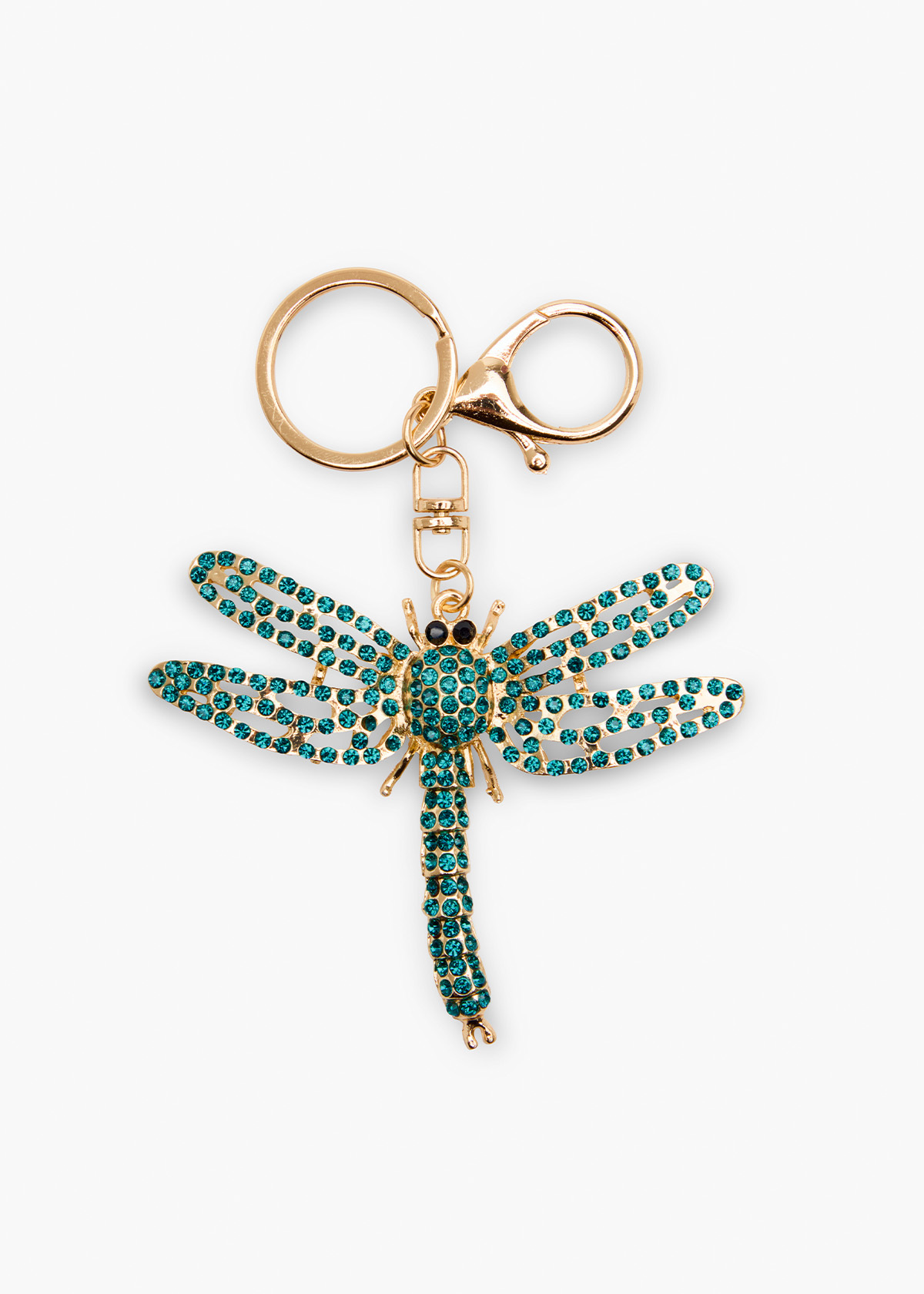 Shop Bling Green Dragonfly Keychain in Green | Accessories | Taking ...