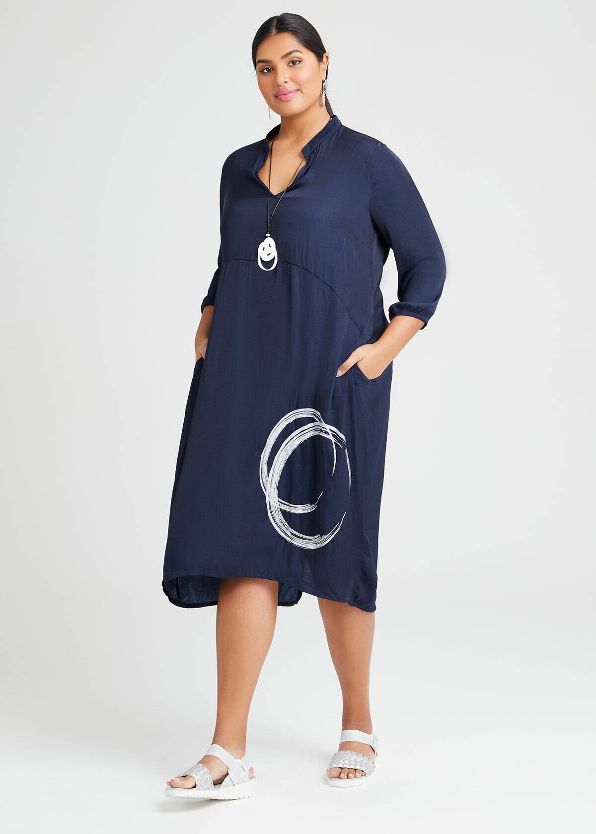 Shop Plus Size Luxe Strike A Pose Dress, Blue | Taking Shape AU