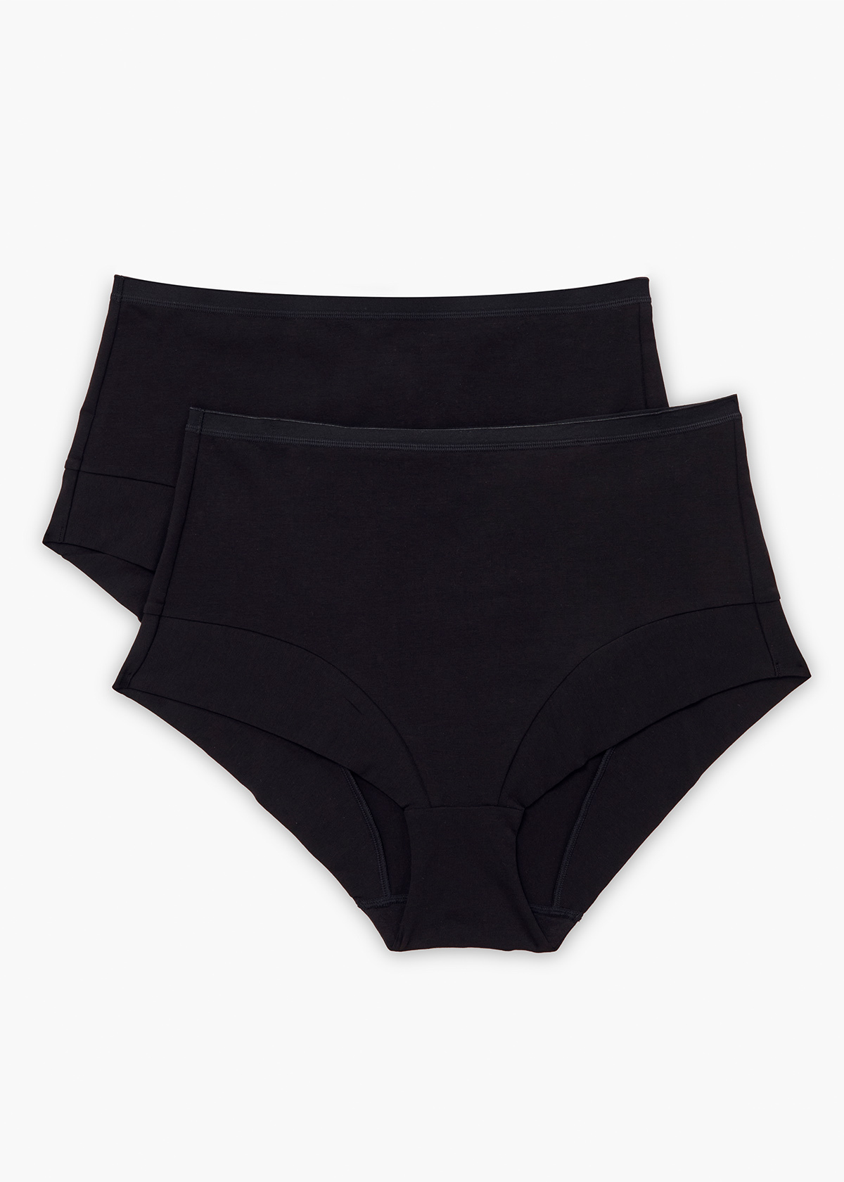 Plus Size Women's Australian Cotton Blend Full Briefs in Black