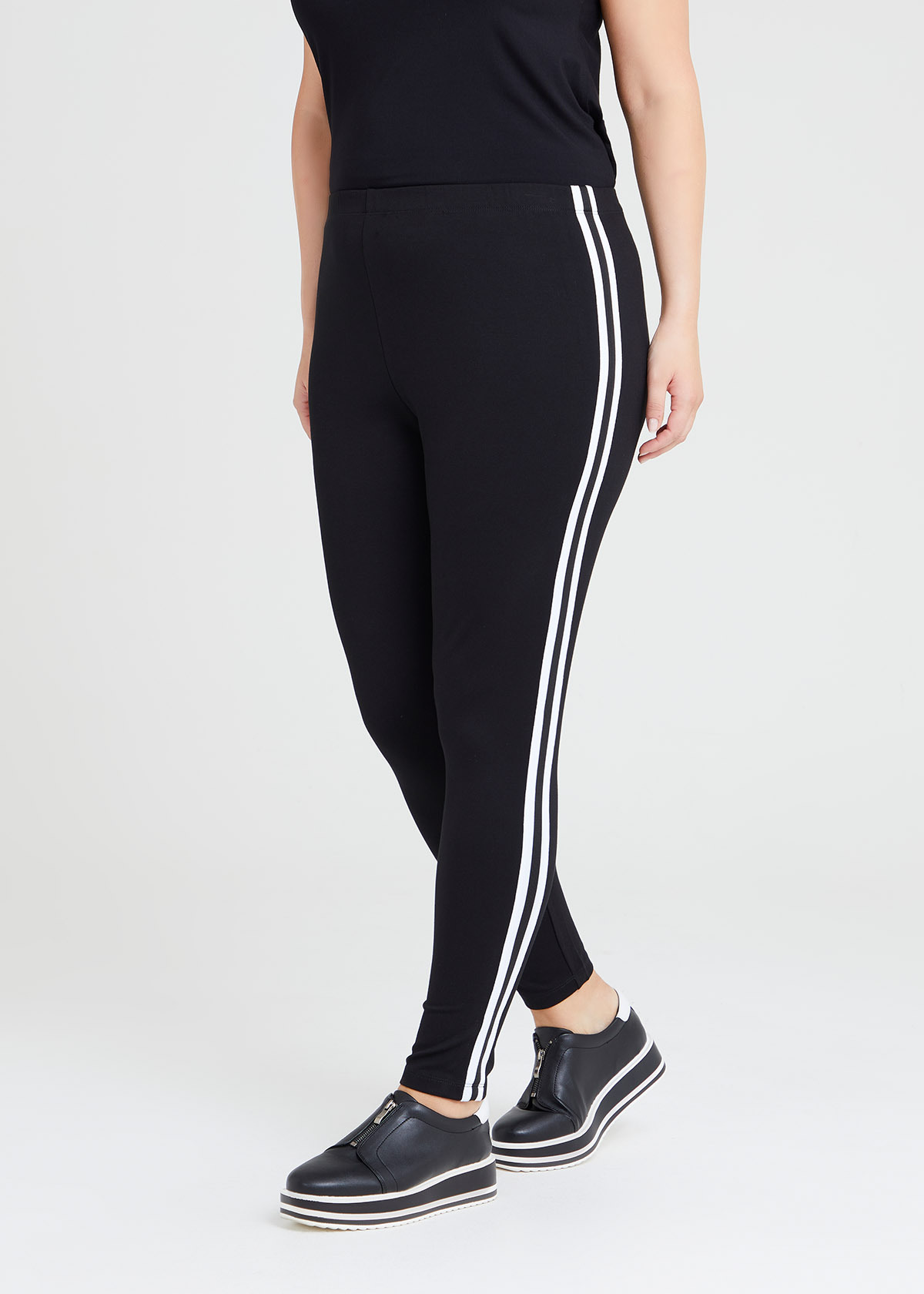 Shop Plus Size Ponte Back To Basics Legging, Black | Taking Shape AU