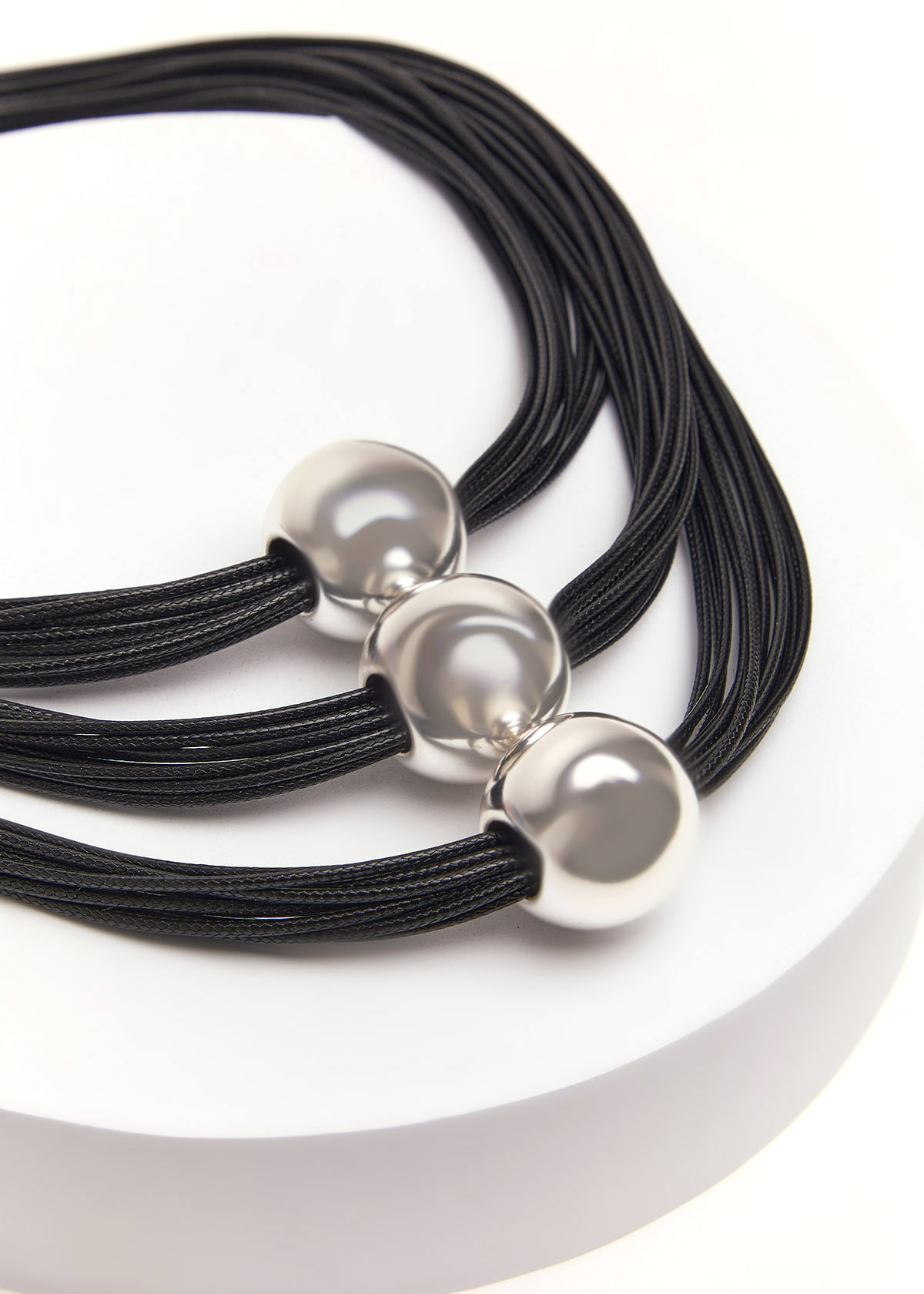 Shop Triple Layer Ball Necklace in Black | Accessories | Taking Shape AU