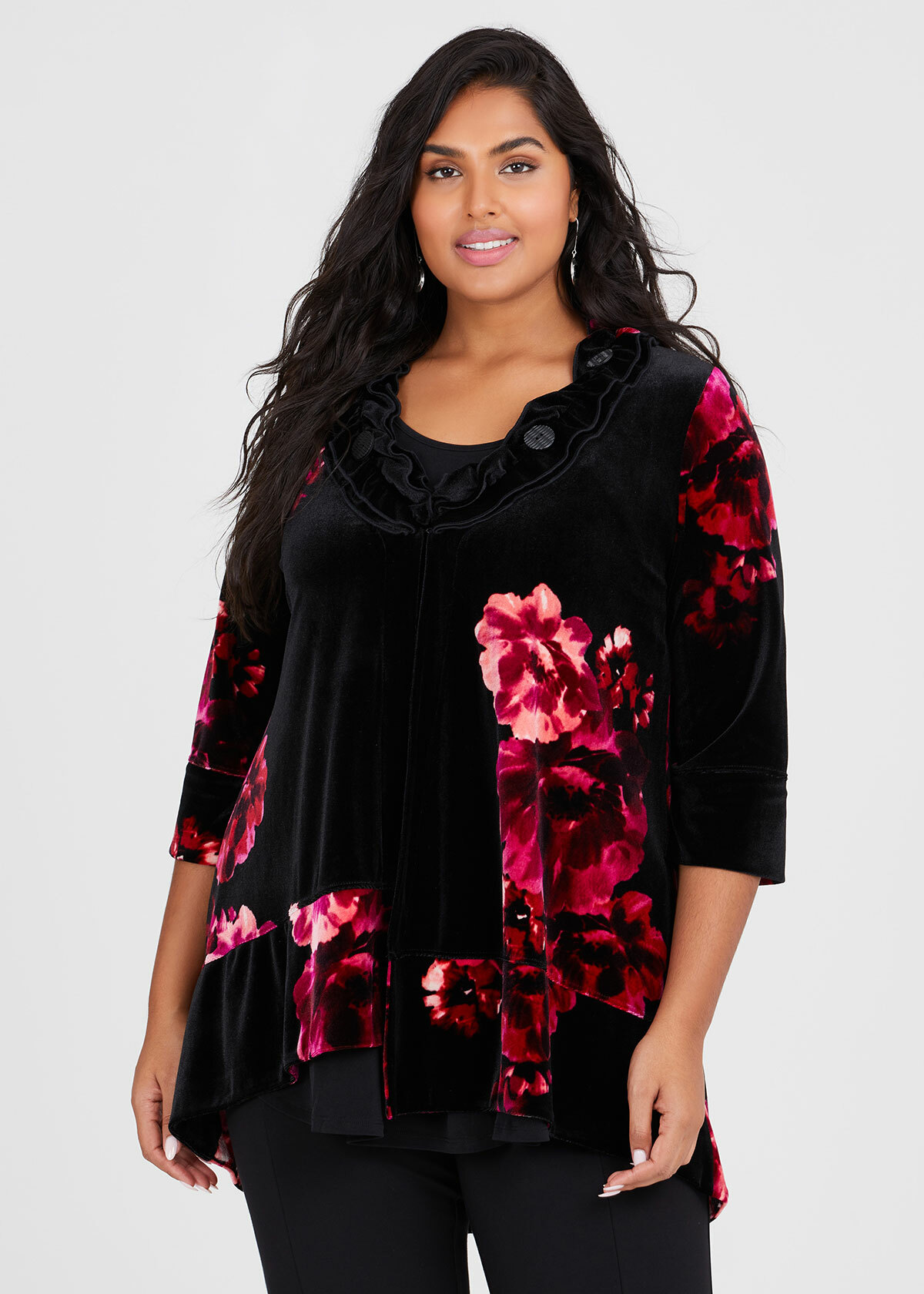 Shop Plus Size Midnight Rose Cardigan in Red | Taking Shape AU