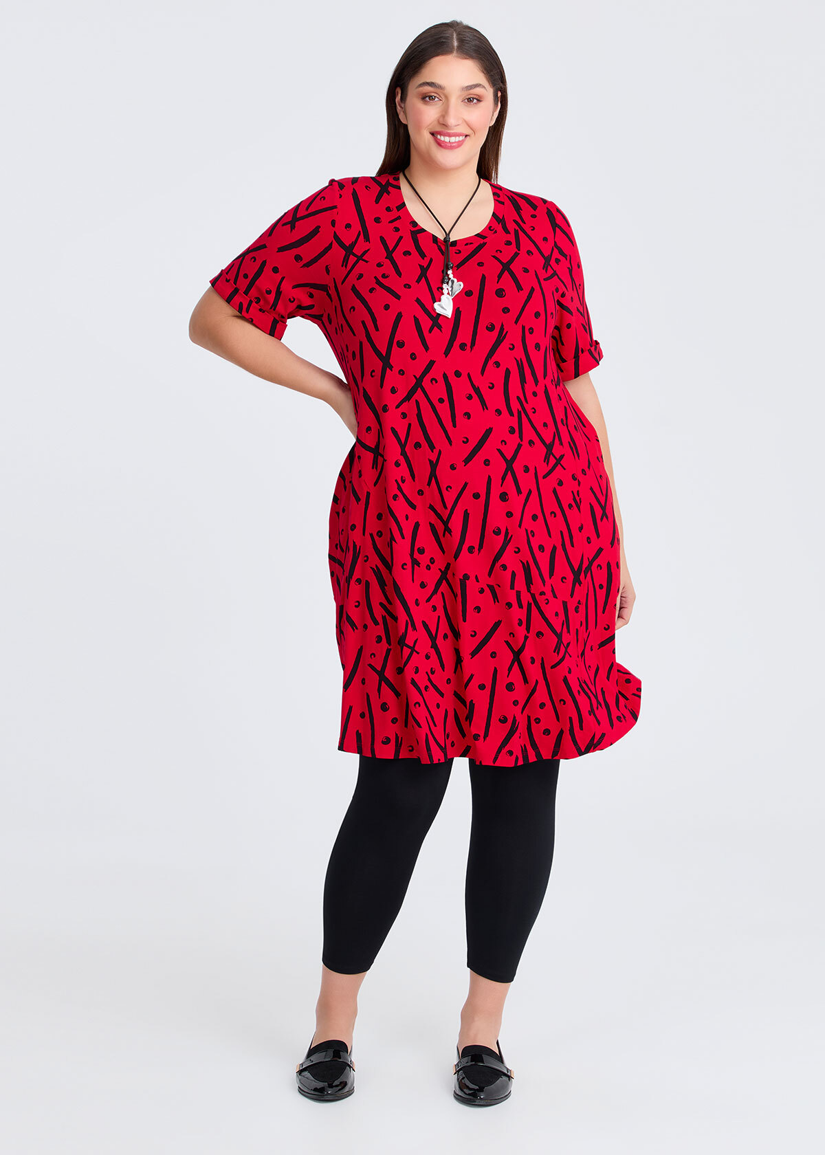 Shop Plus Size Natural Laurie Dress, Multi | Taking Shape AU