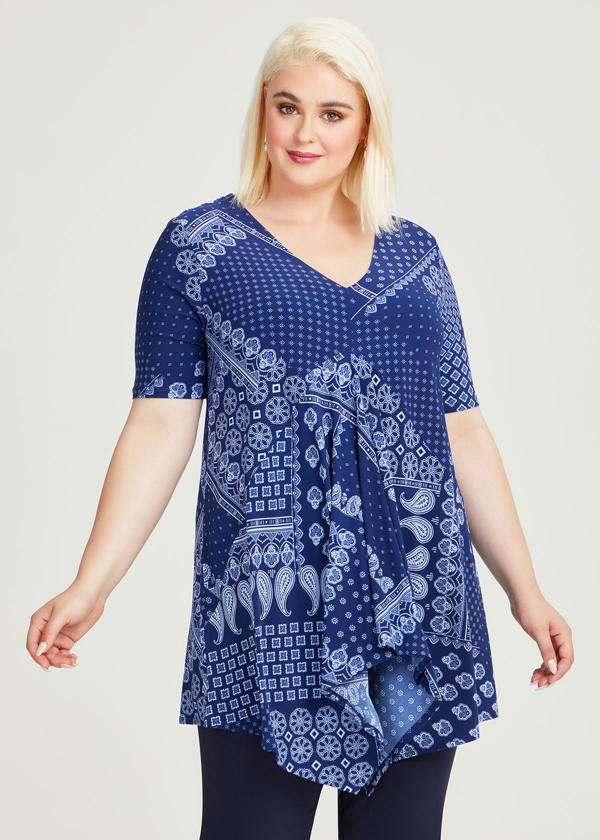 Shop Plus Size Maia Top in Blue | Taking Shape AU