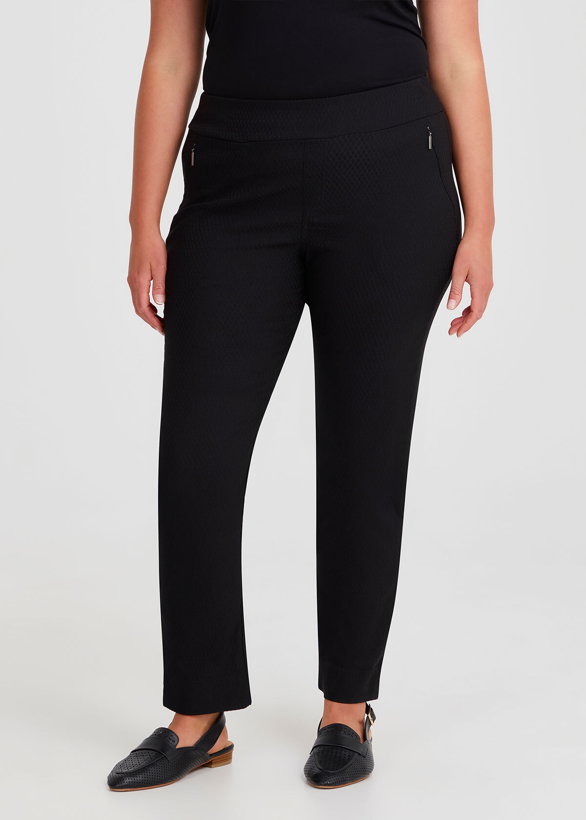 Plus Size Rhea Texture Stretch Pant | Taking Shape AU