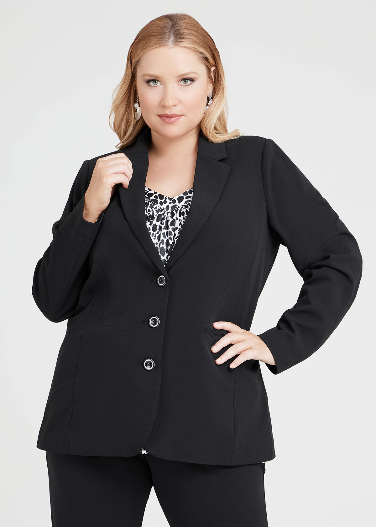 Shop Plus Size Nero Lined Suit Jacket, Black | Taking Shape AU