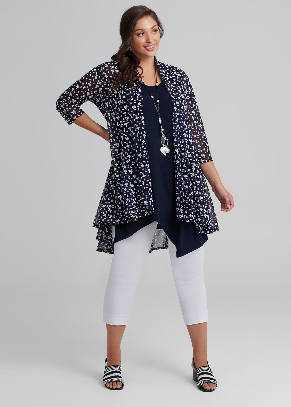 Shop Plus Size Meet Me In Paris Cardi, Spots | Taking Shape SG