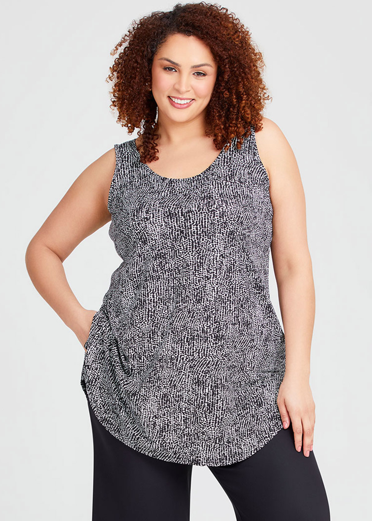 Shop Plus Size Natural Favourite Tank, Multi | Taking Shape AU