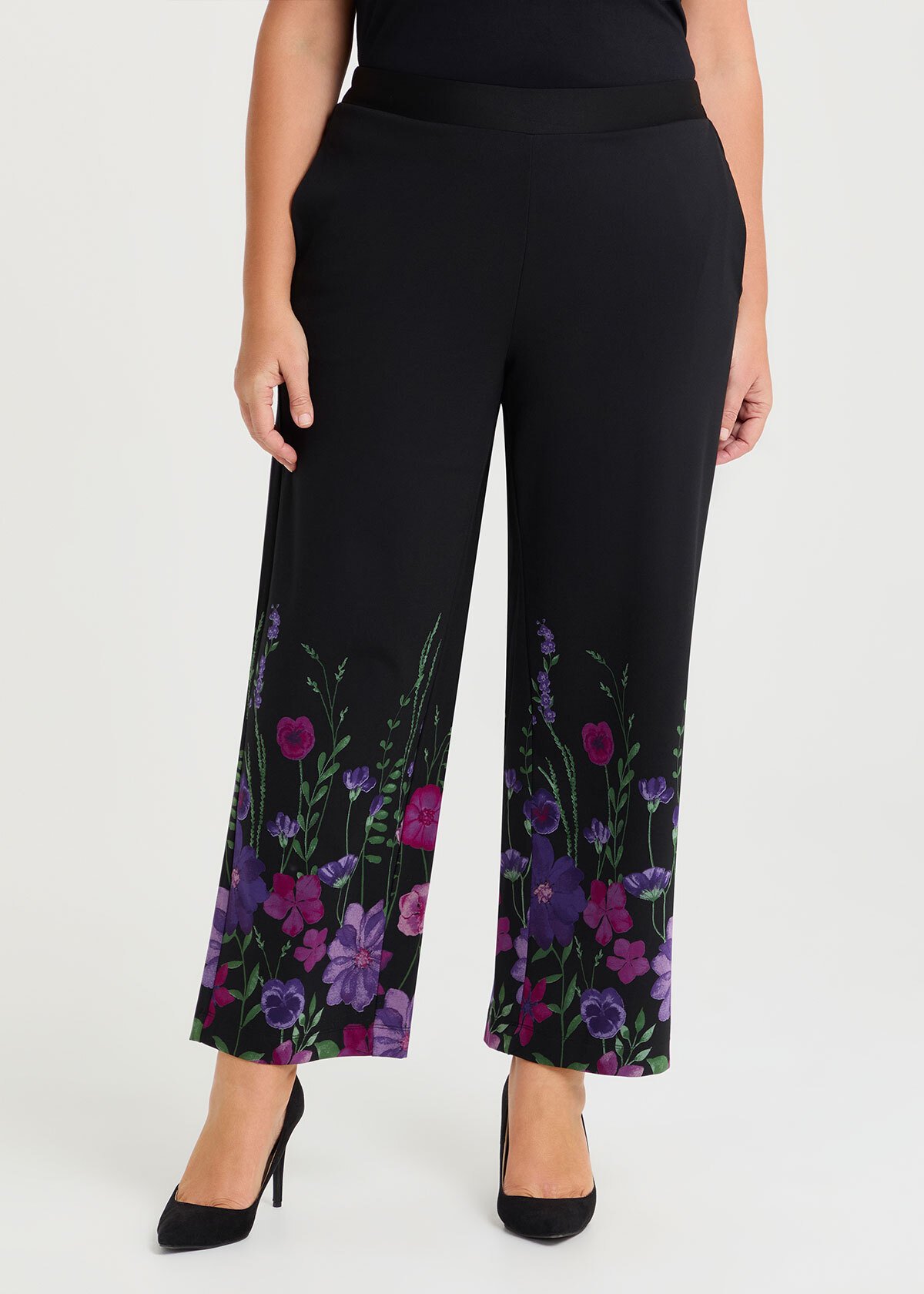 Shop Plus Size Enid Floral Ponte Pant, Floral | Taking Shape AU