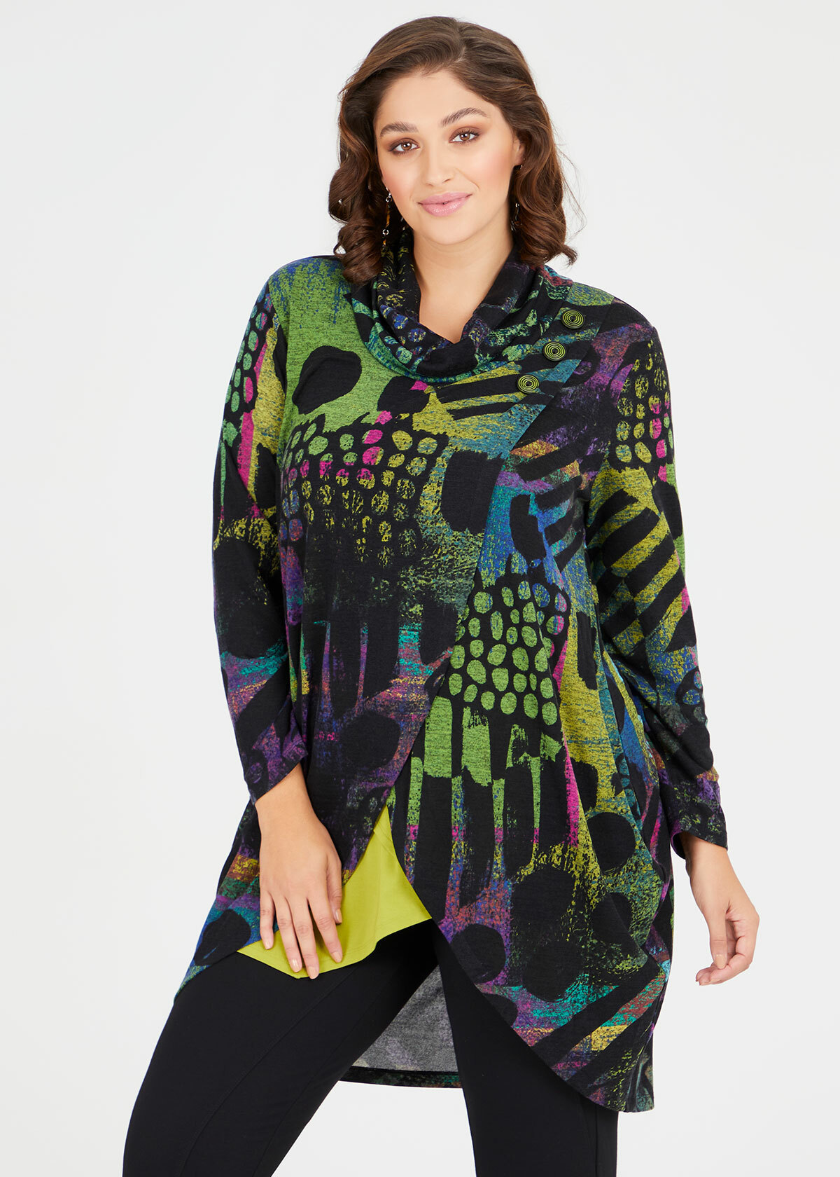 Shop Plus Size Crazy Cool Snug Tunic, Print | Taking Shape AU