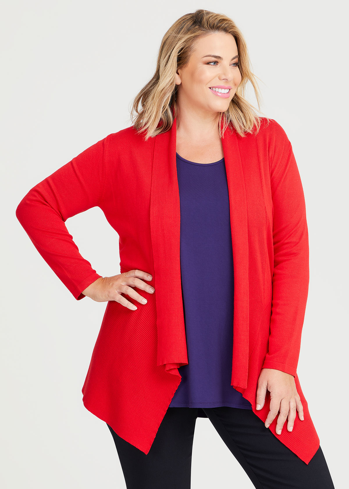 Shop Plus Size Everyday Claire Cardigan, Red | Taking Shape AU