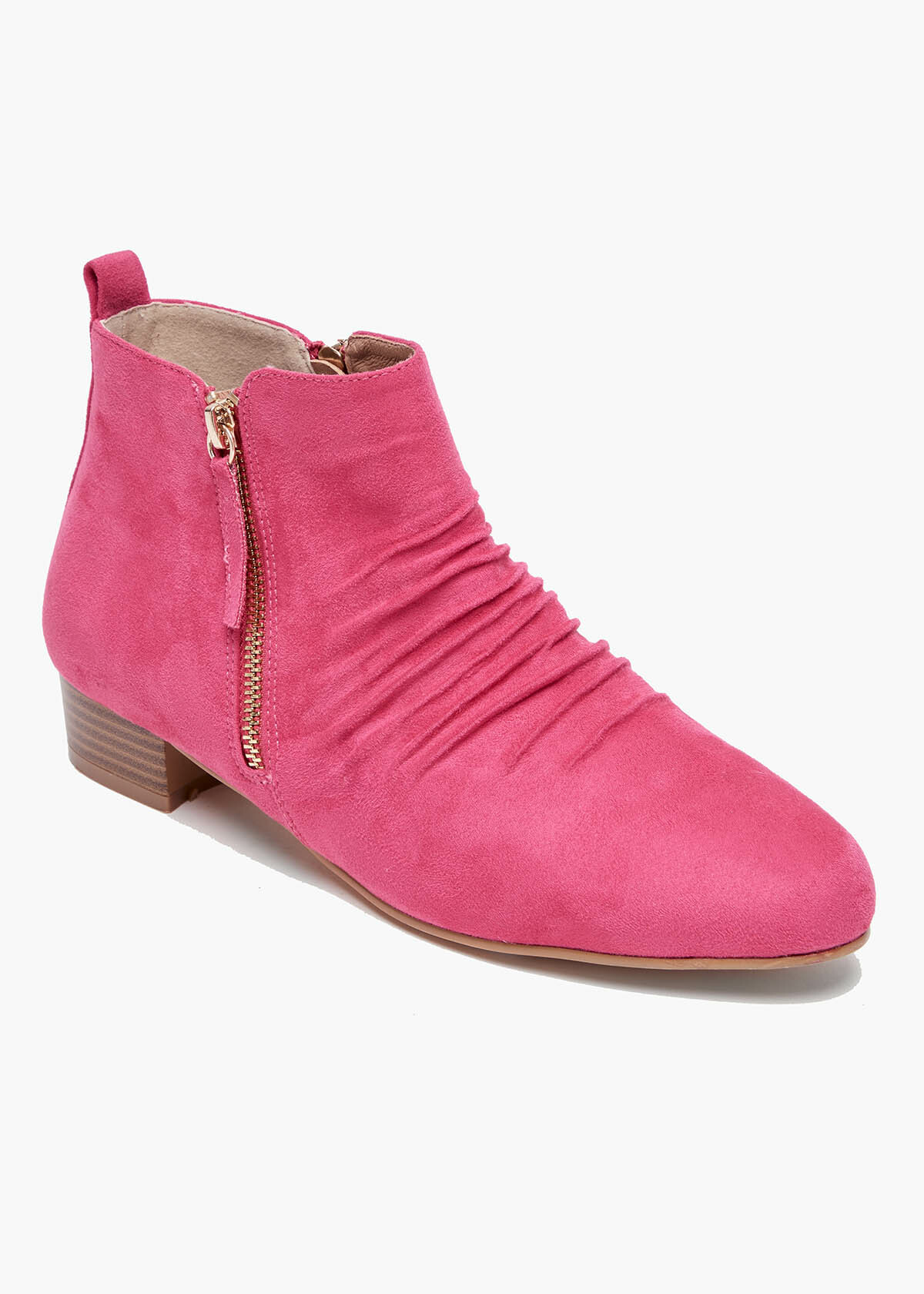 Shop Pink Hot Pink Zip Boot | Comfortable Shoes | Taking Shape AU
