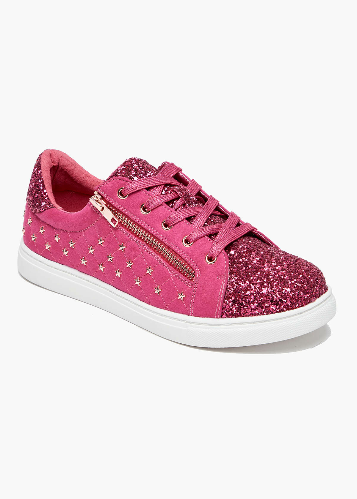 Shop Pink Soft Quilted Stud Sneaker | Comfortable Shoes | Taking Shape AU