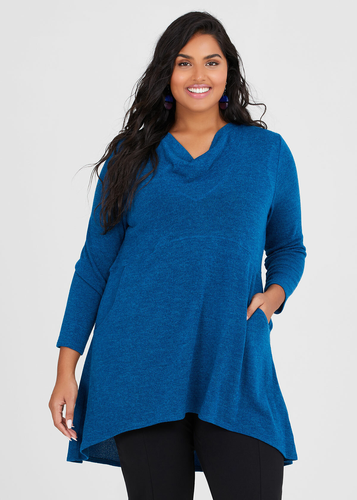 Shop Plus Size Tameeka Tunic in Blue | Taking Shape AU