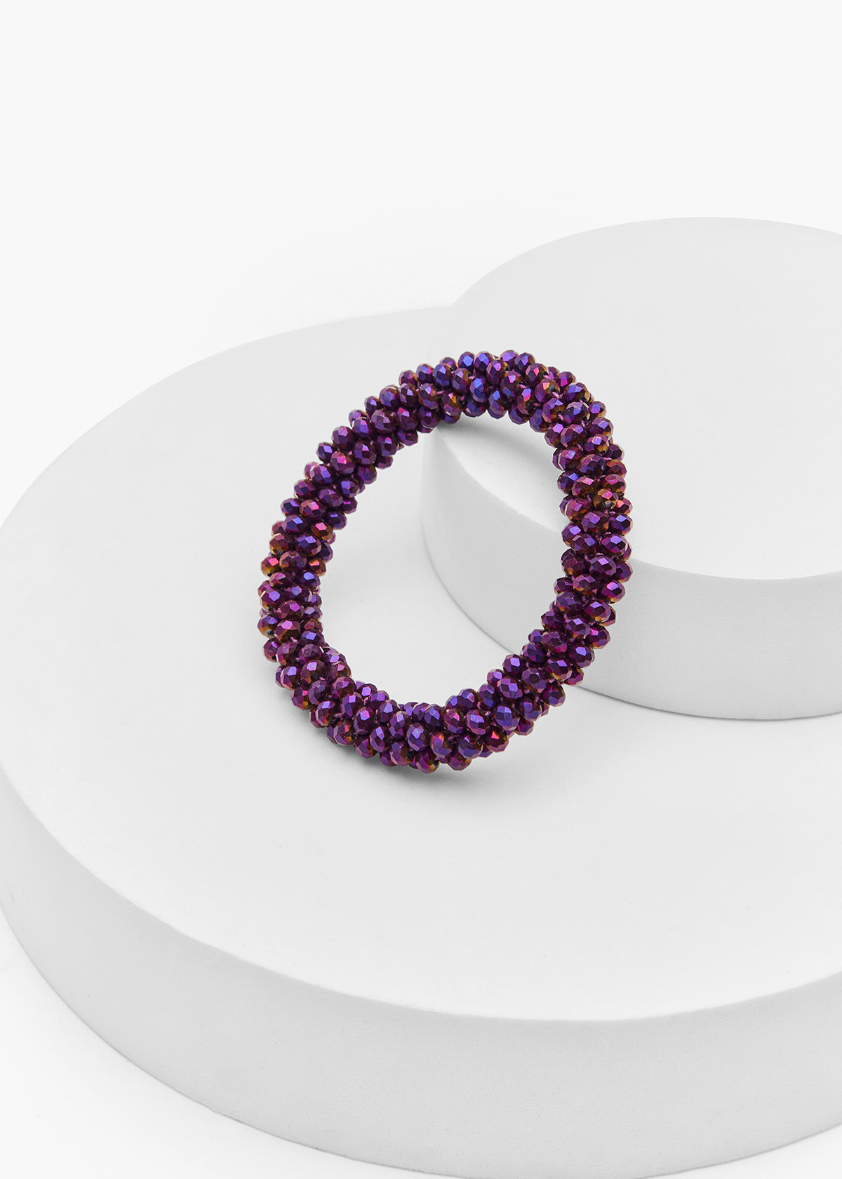 Shop Crystal Stretch Bracelet in Purple | Accessories | Taking Shape AU