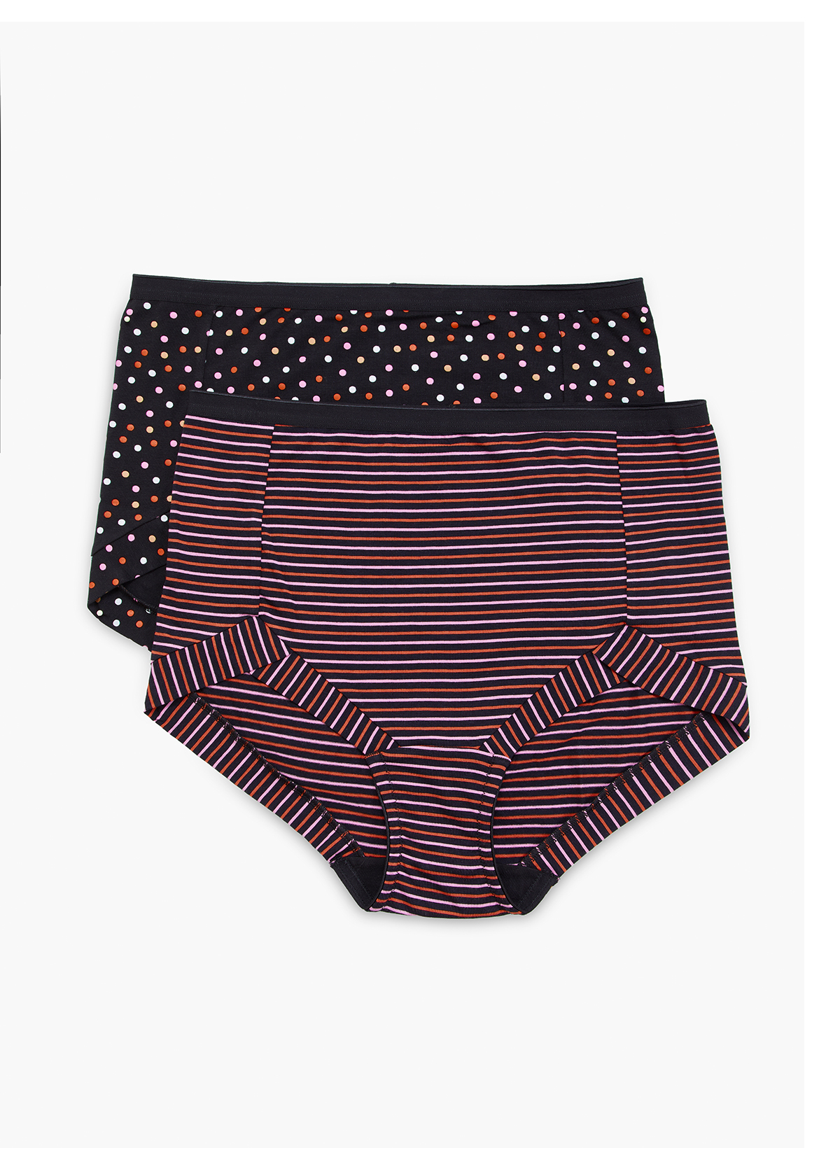 Shop Plus Size 2Pk Bamboo Basic Briefs, Multi | Taking Shape NZ