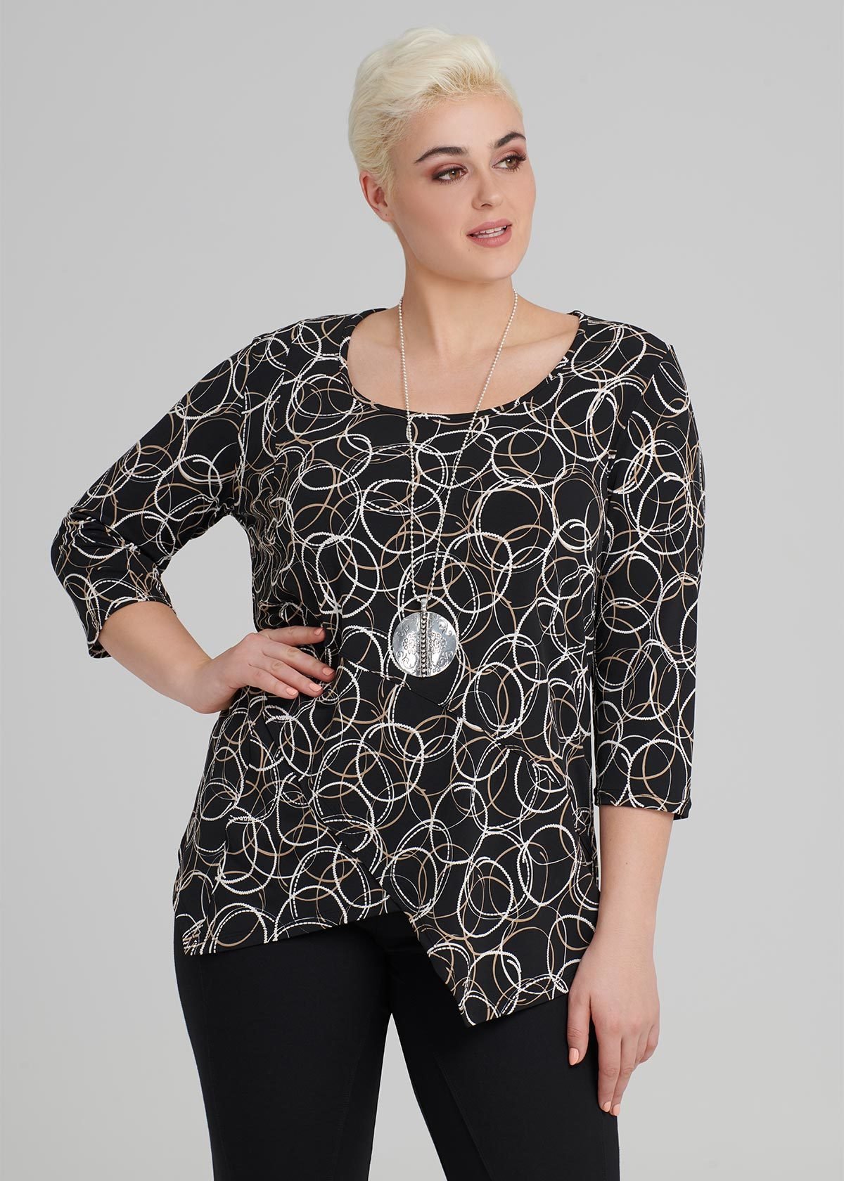 Shop Plus Size Sand Storm Top in Multi | Taking Shape AU