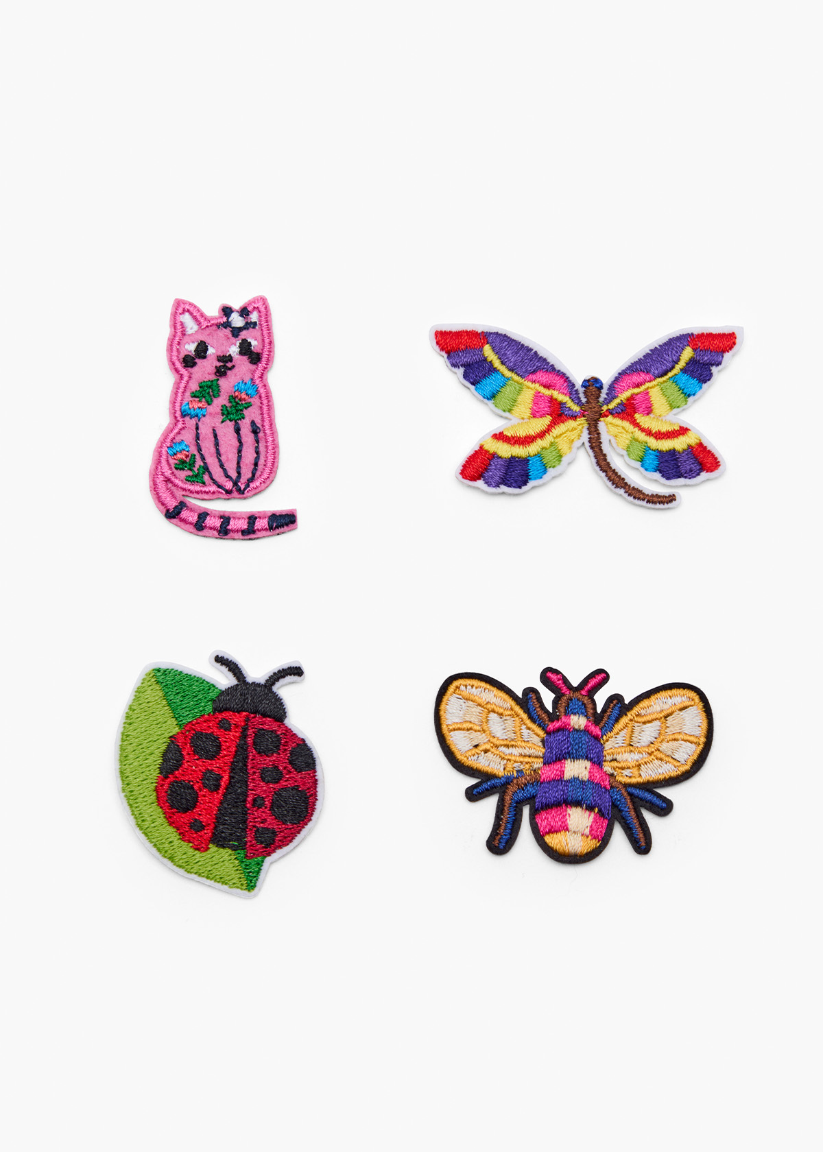 Shop Set of 4 Multi Iron Patches in Multi | Accessories | Taking Shape AU