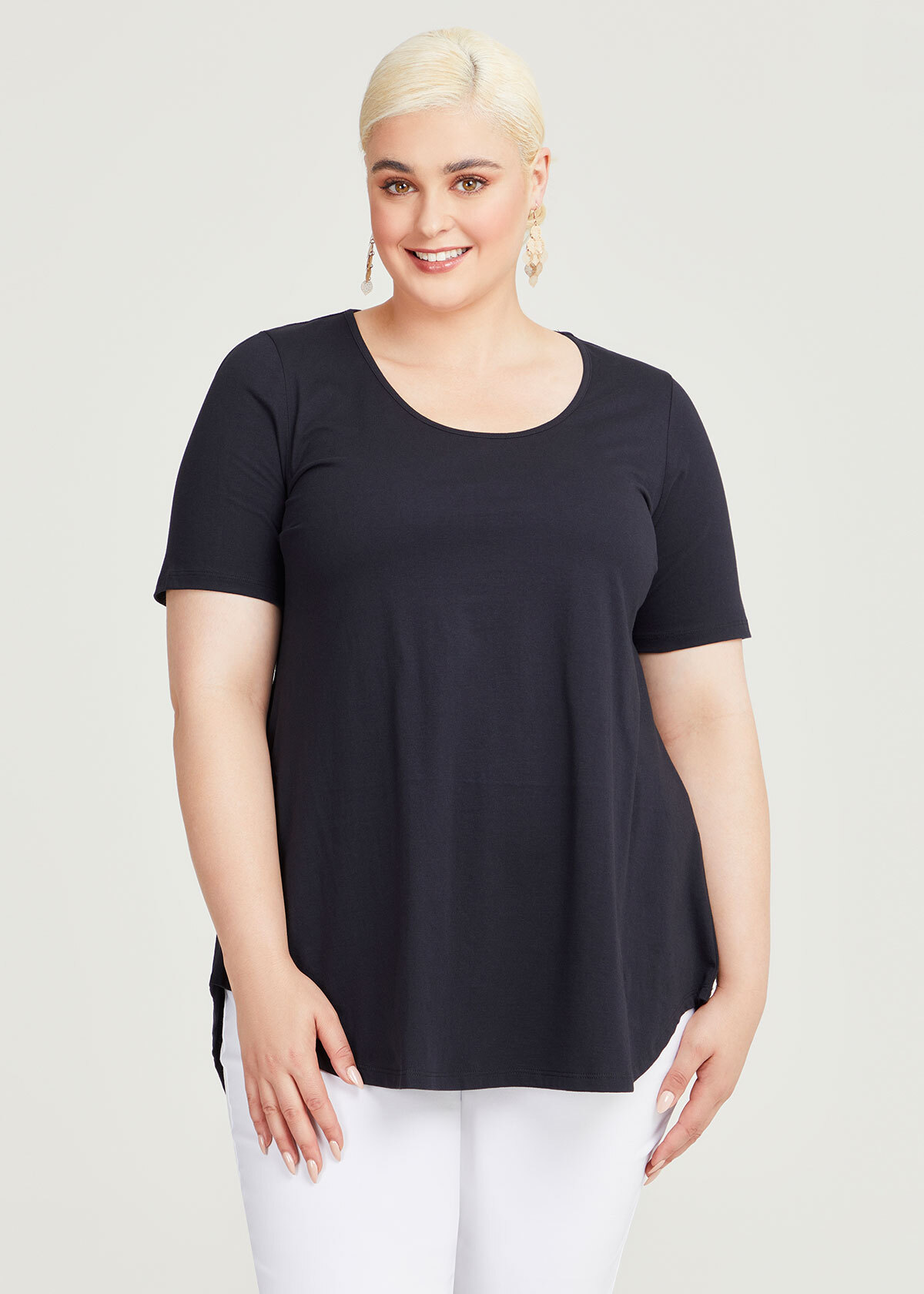 Shop Plus Size Elaine Top, Black | Taking Shape AU