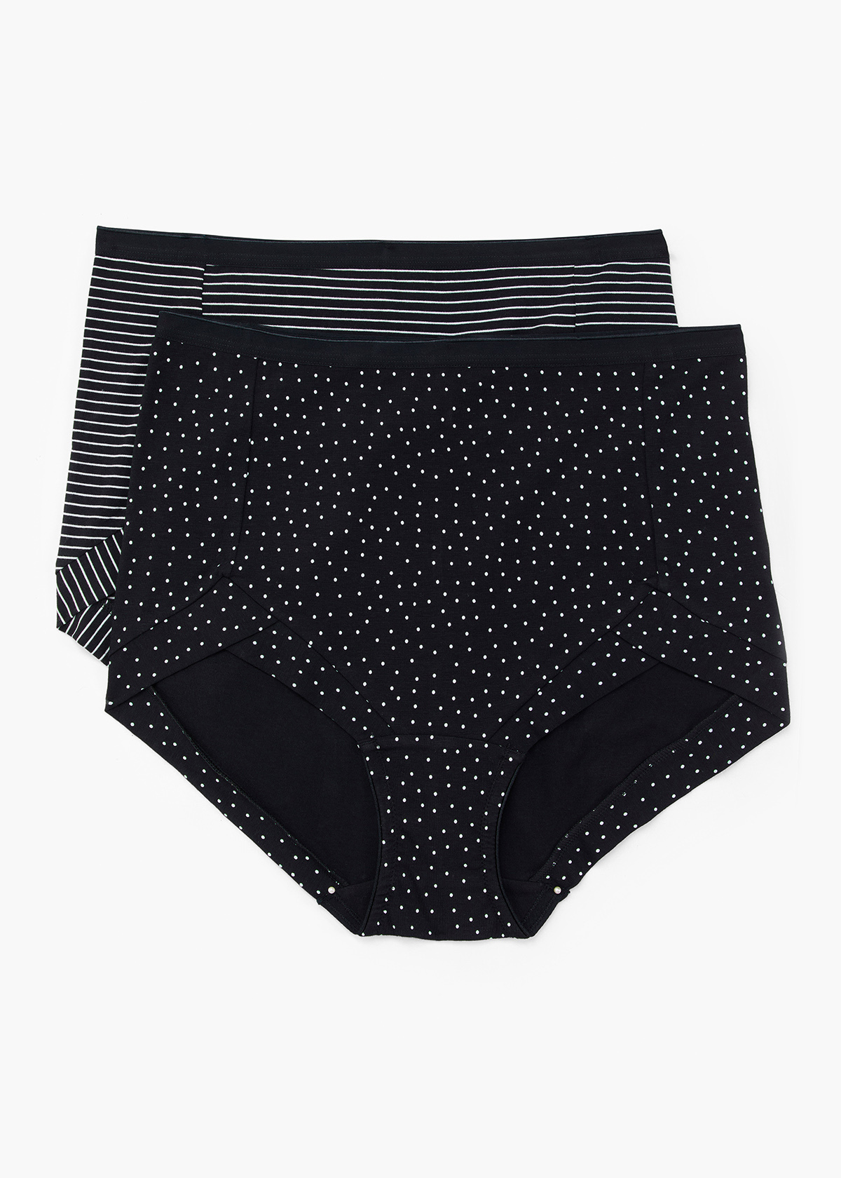 Shop Plus Size 2Pk Bamboo Basic Briefs, Multi | Taking Shape NZ