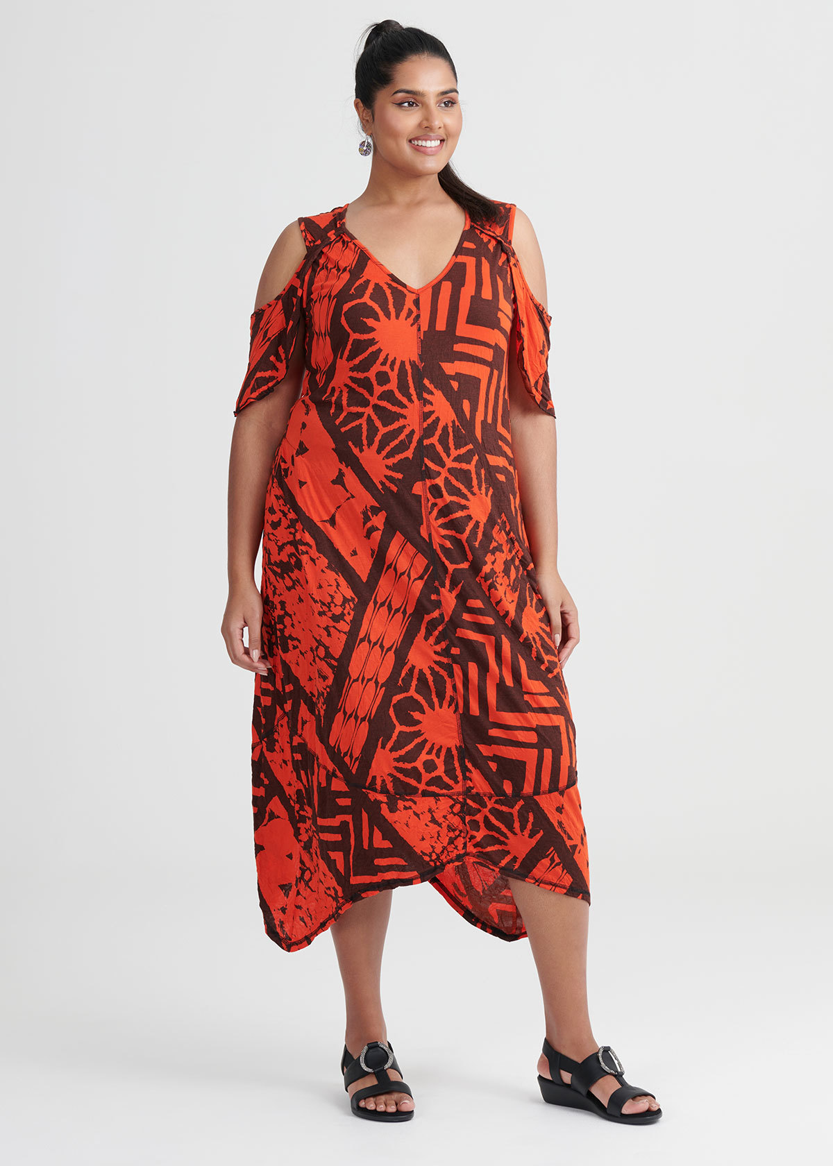 Shop Plus Size Phoenix Maxi Modal Dress, Orange | Taking Shape AU