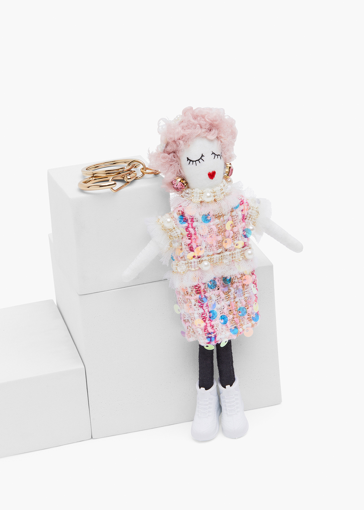 Shop Doll Keyring Bag Charm in Red | Accessories | Taking Shape AU