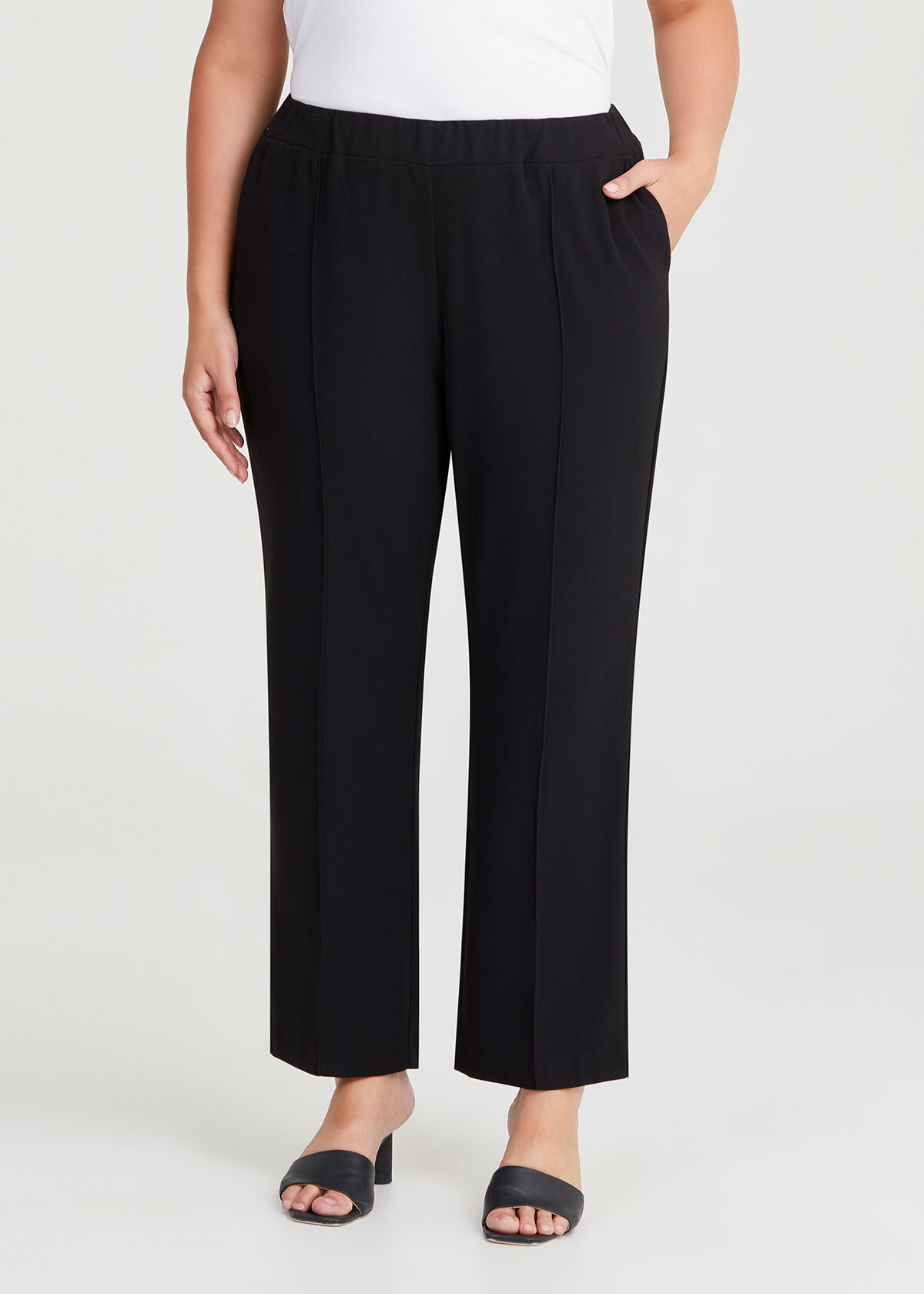 Shop Plus Size Dress Code Work Pant, Black | Taking Shape AU