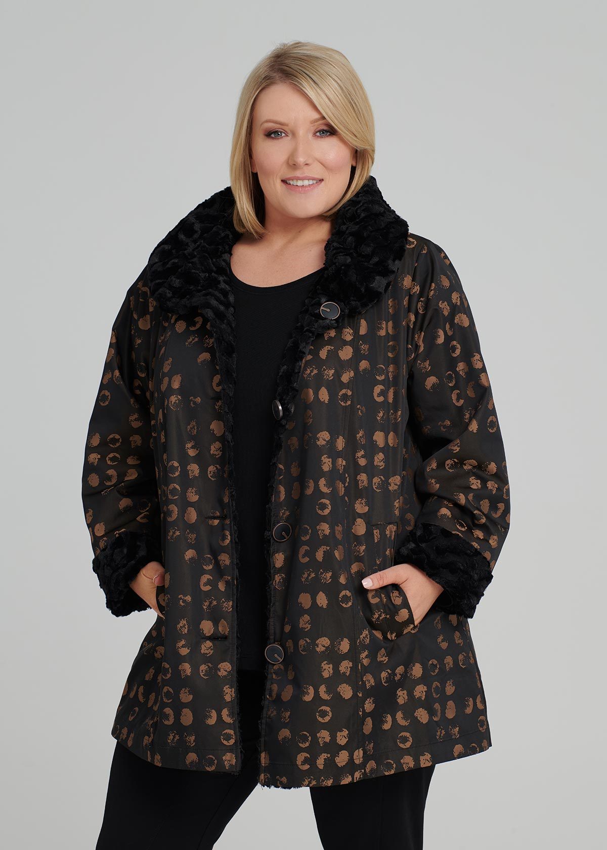 Shop Plus Size Petite Brooklyn Coat in Black | Taking Shape AU