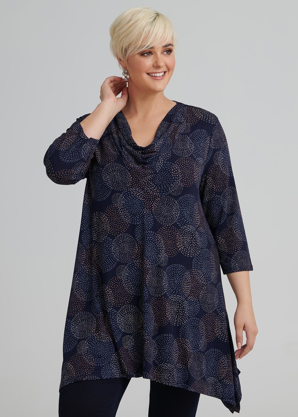 Shop Plus Size Blue Hue Tunic, Print | Taking Shape AU