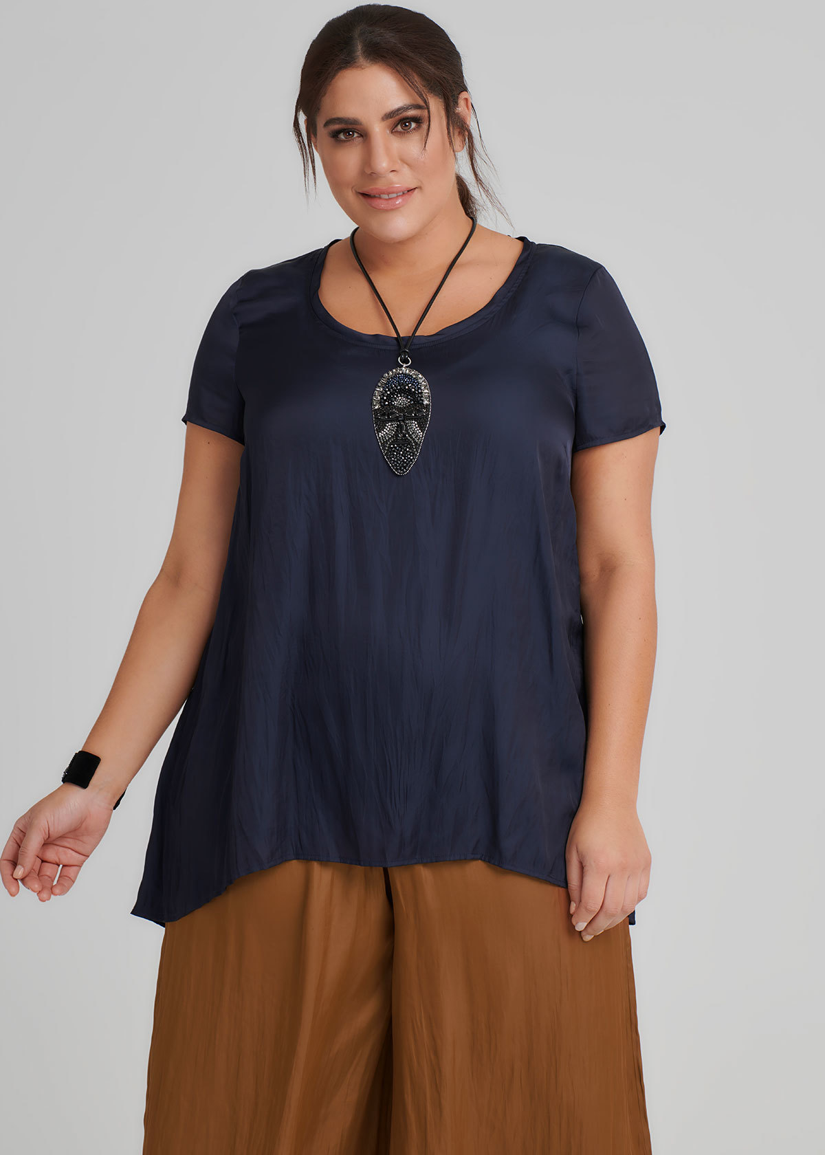 Shop Plus Size Deluxe Top, Blue | Taking Shape AU