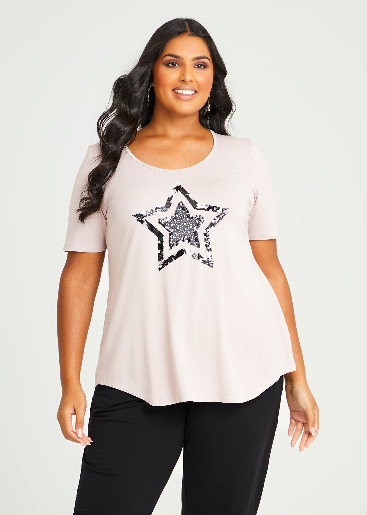 Shop Plus Size Bamboo Star Top, Red | Taking Shape AU
