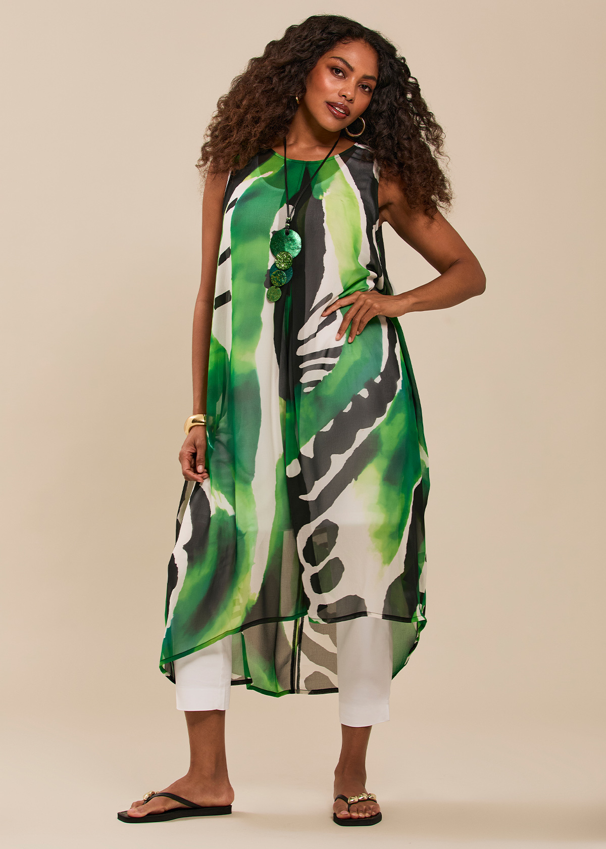 Shop Plus Size Chiffon Summer Spritz Dress, Multi | Taking Shape AU