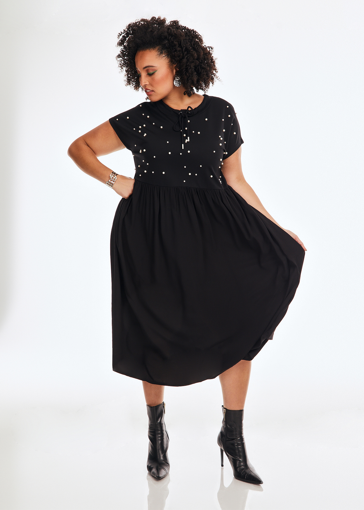 Shop Plus Size Bijou Dress, Black | Taking Shape AU