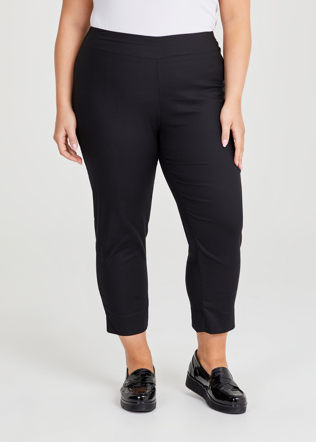 Shop Plus Size Petite Editorial Work Pant in Black | Taking Shape AU