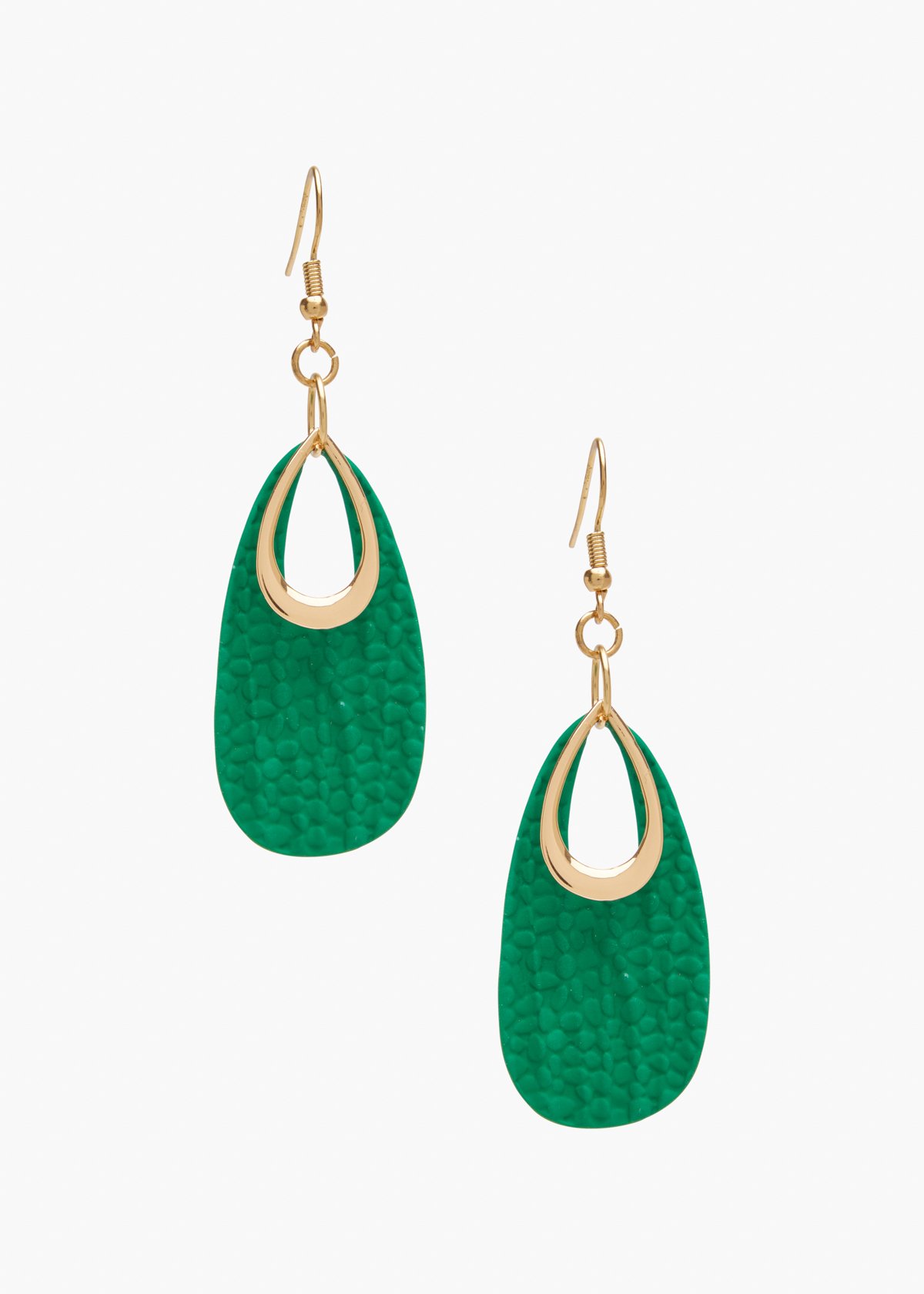 Shop Statement Oval Earrings in Green | Accessories | Taking Shape AU