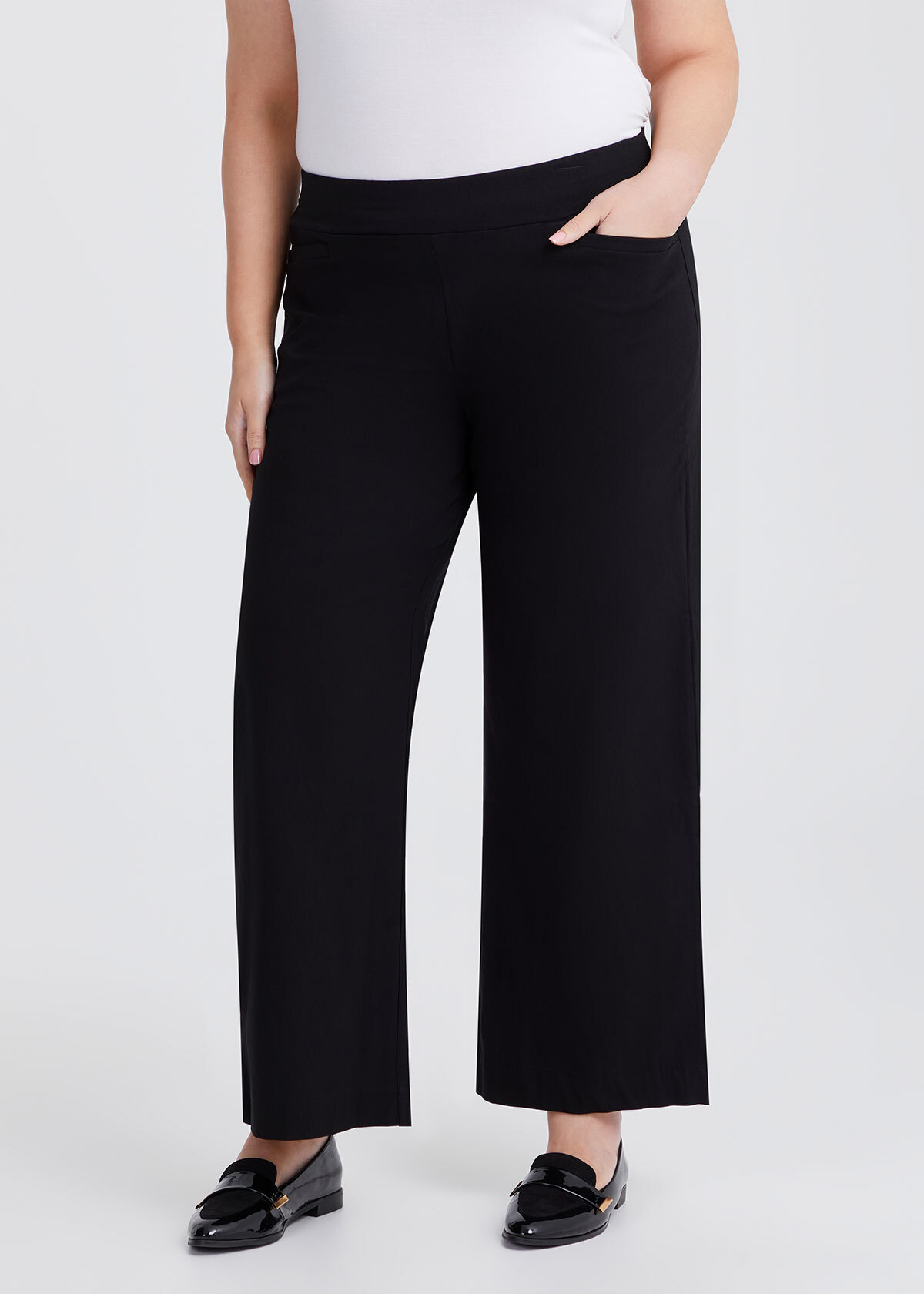 Shop Plus Size Freya Straight Leg Pocket Pant, Black | Taking Shape AU