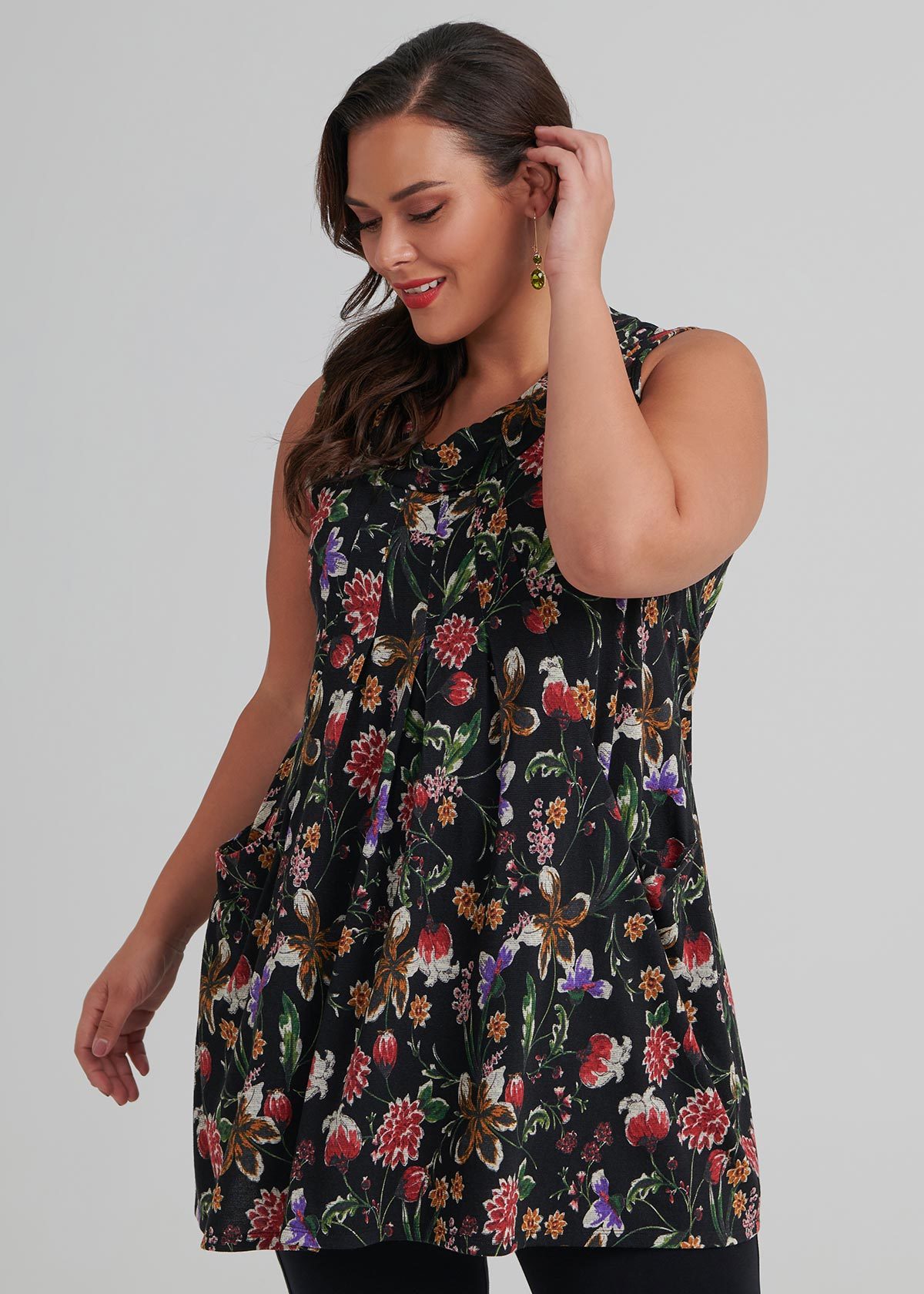 Shop Rustic Chic Tunic in Print in sizes 12 to 30 | Taking Shape AU