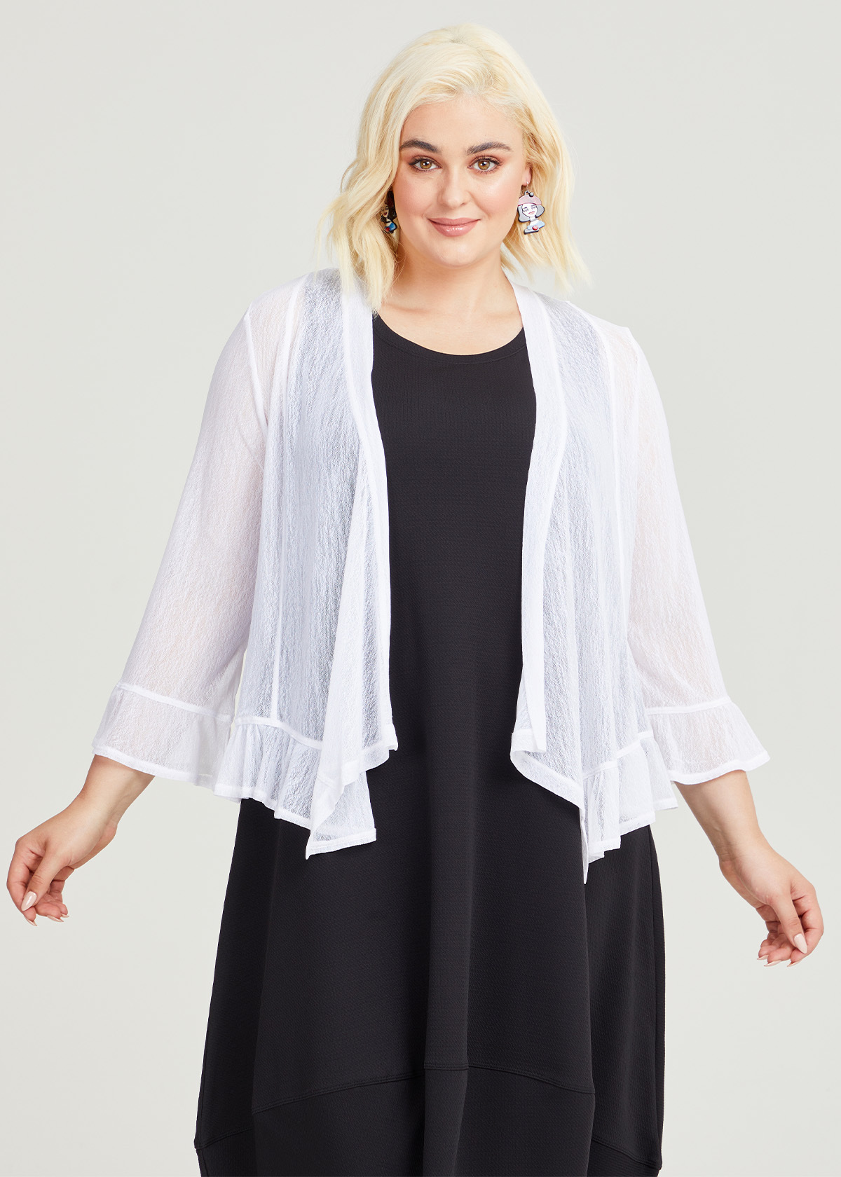 Shop Plus Size Ziggy Cardigan, White | Taking Shape AU